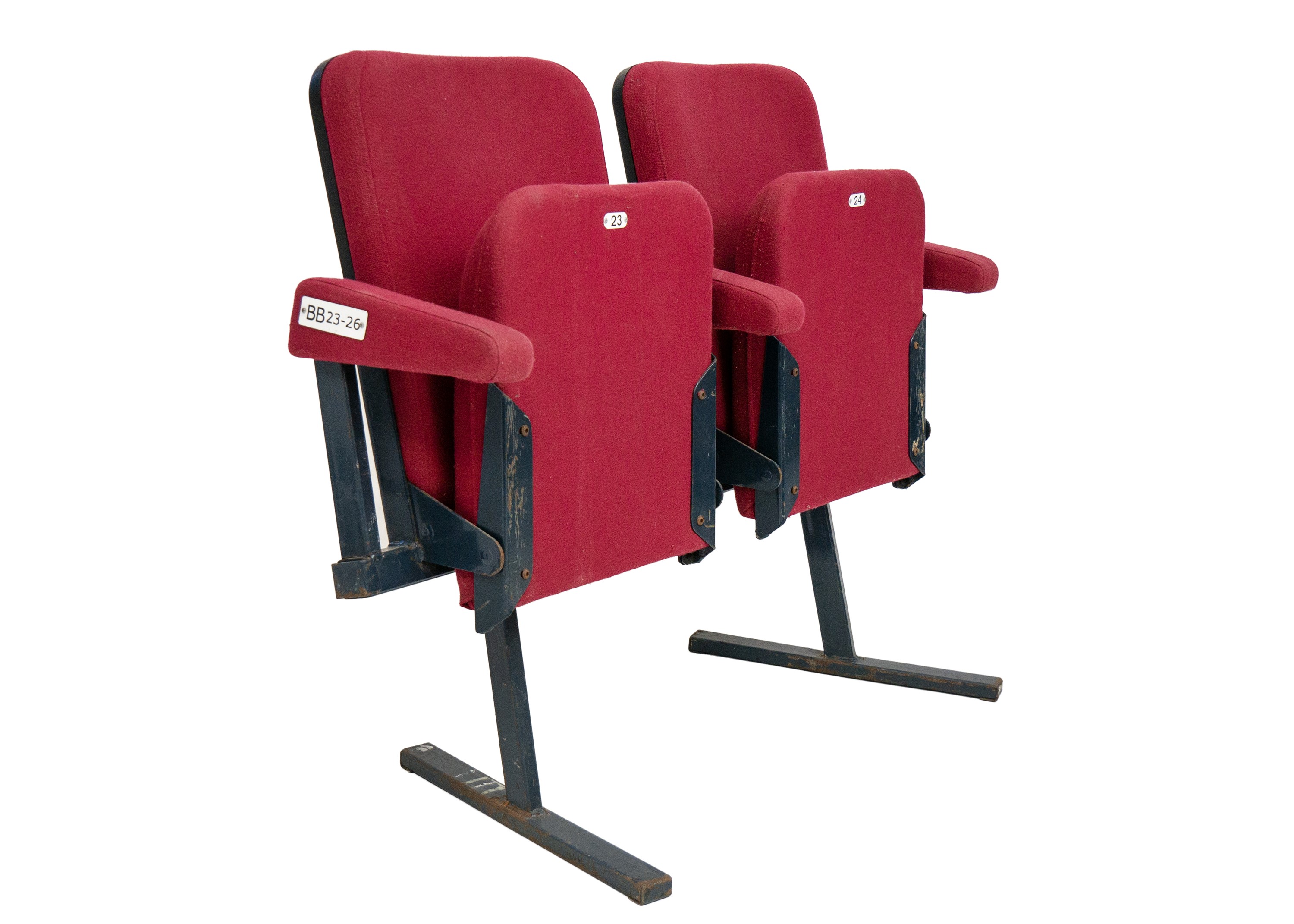 Lot 5 - Two Hall For Cornwall folding theatre seats.