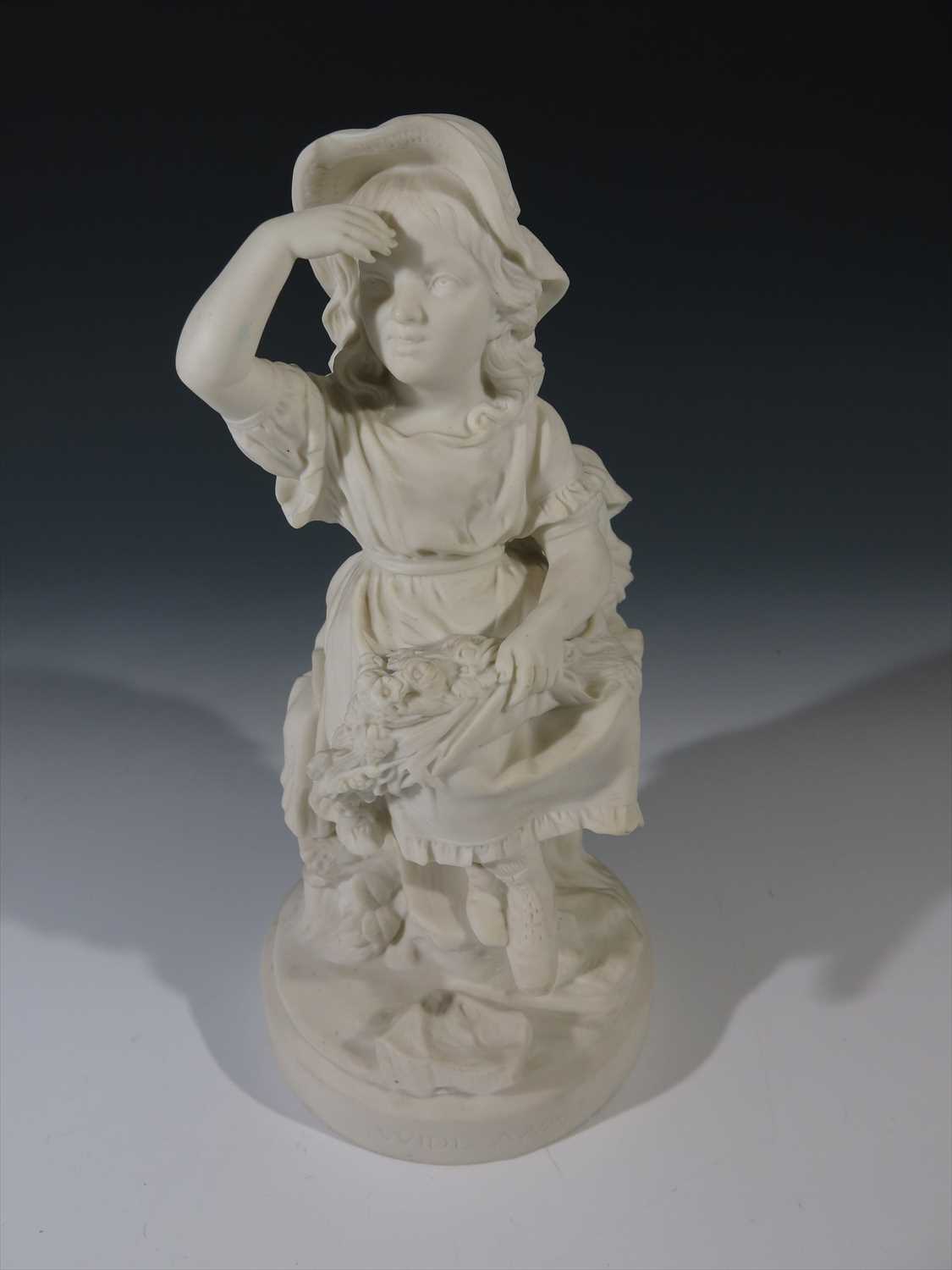Lot 907 - A late 19th century Parian figure, titled