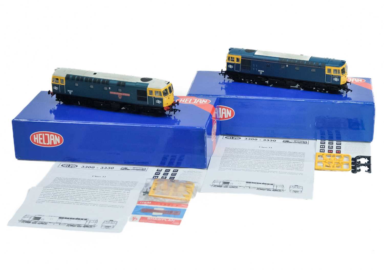 Lot 564 - Heljan BR BRCW Class 33 Diesels (x2)