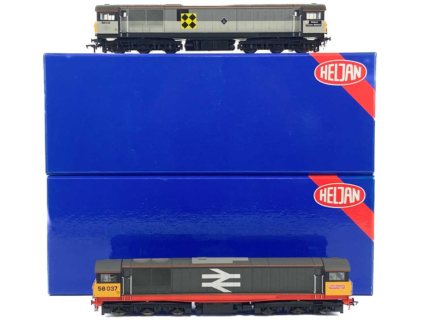 Lot 578 - BR Class 58 "Bone" Co-Co diesel boxed models