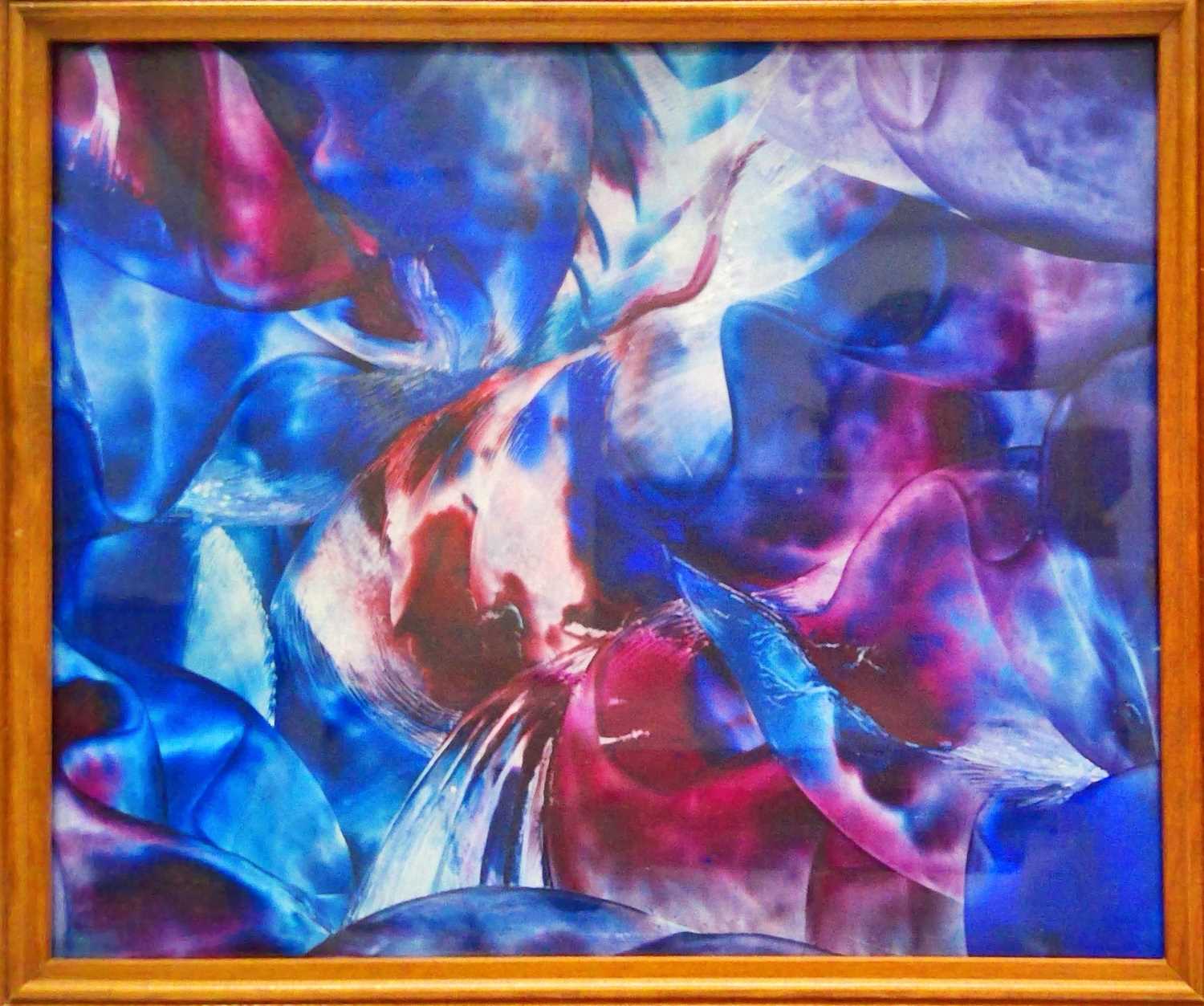 Lot 141 - Encaustic wax art by Susan Cavaliere,