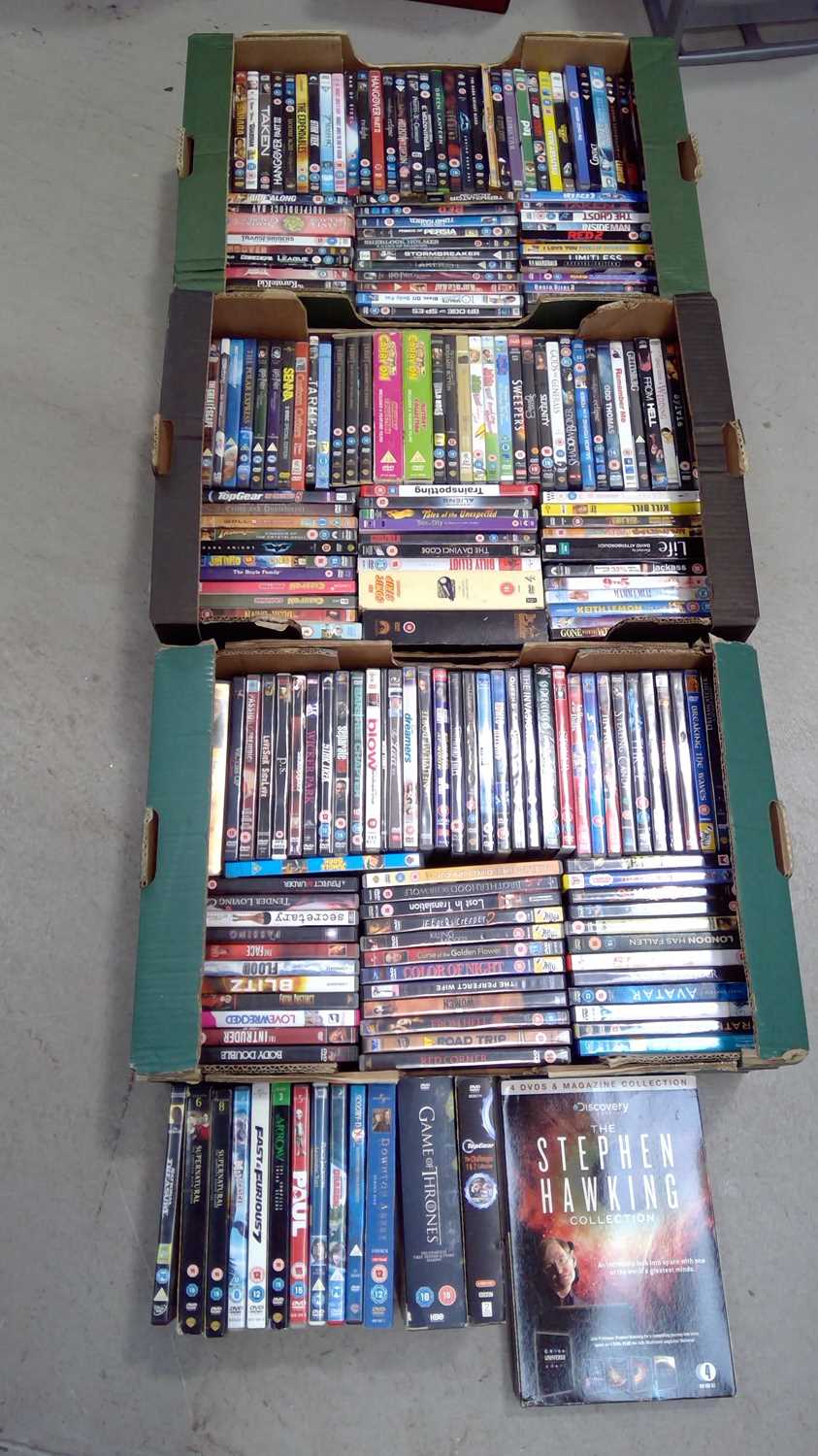 Lot 124 - Three Boxes of DVDs. Jethro, Comic Strip,