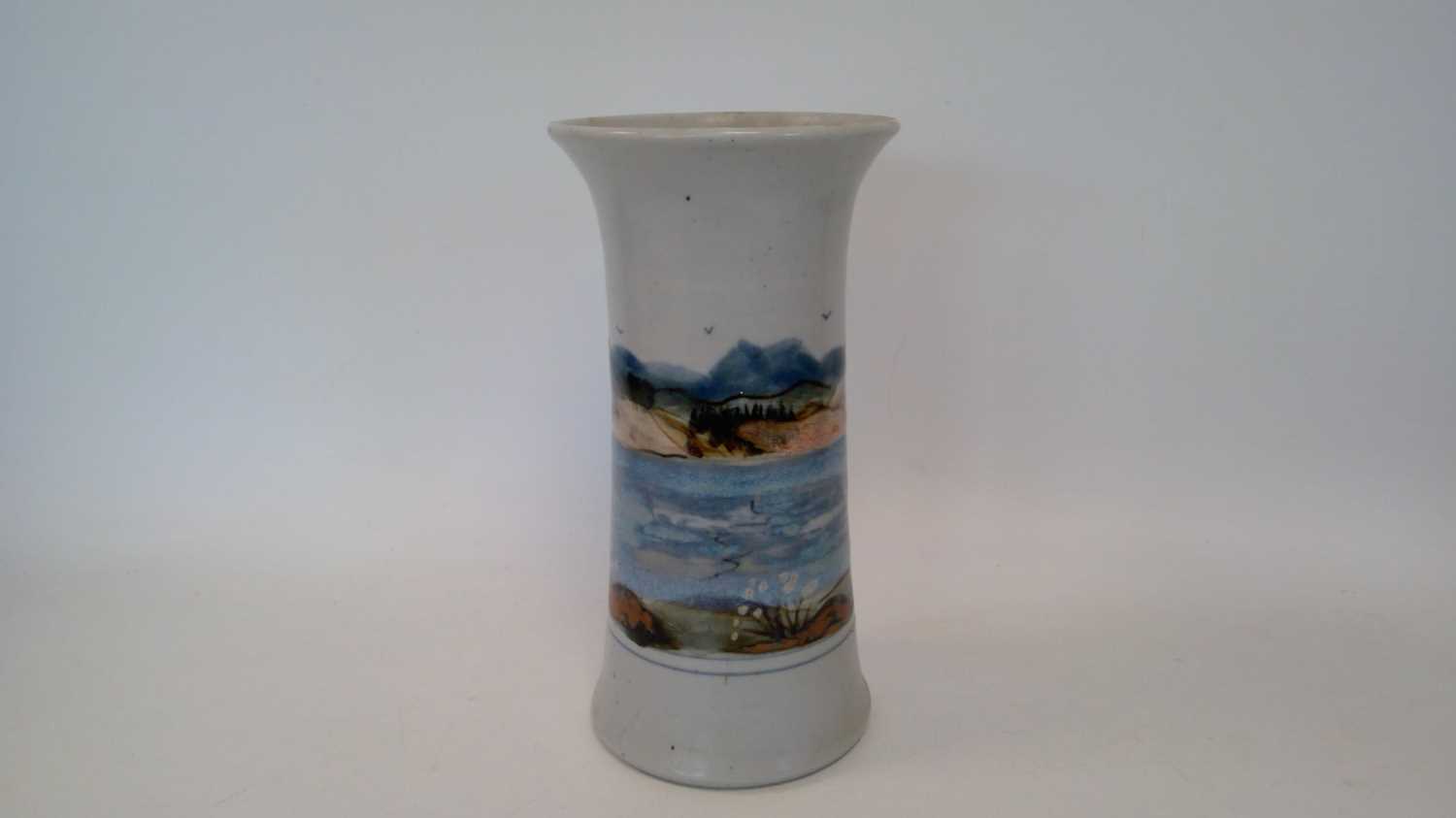 Lot 39 - A Highland Stoneware Scotland vase with a