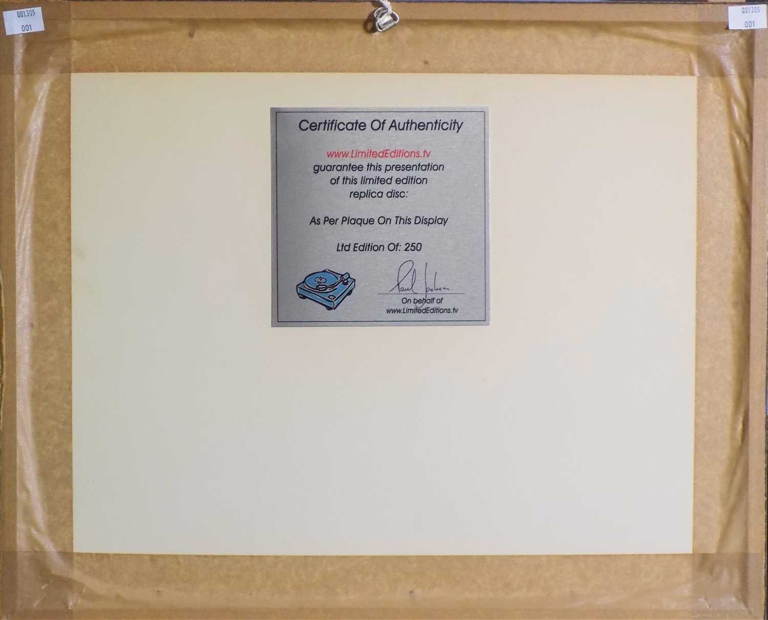 Lot 90 - Two limited edition framed gold discs, Elvis