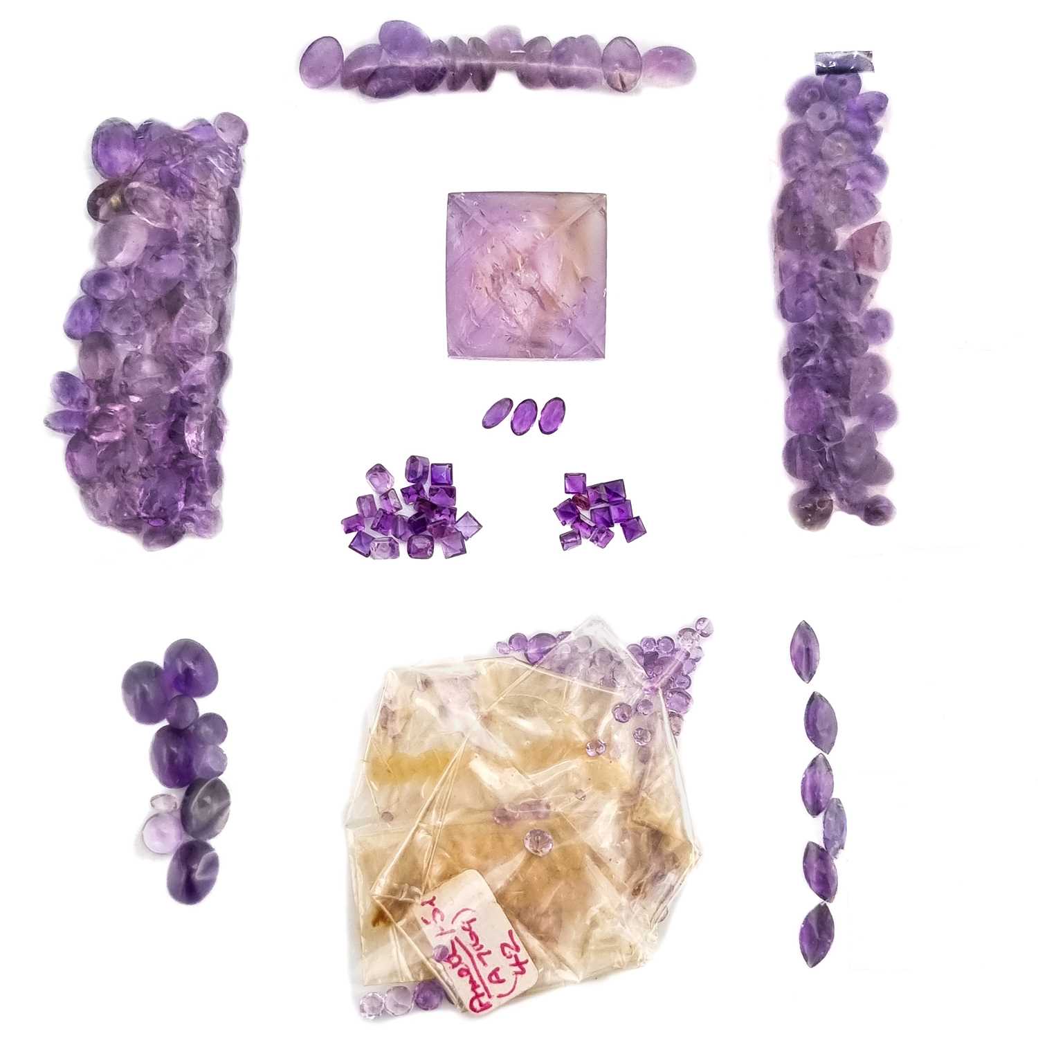 Lot 337 - A large quantity of small amethyst cut