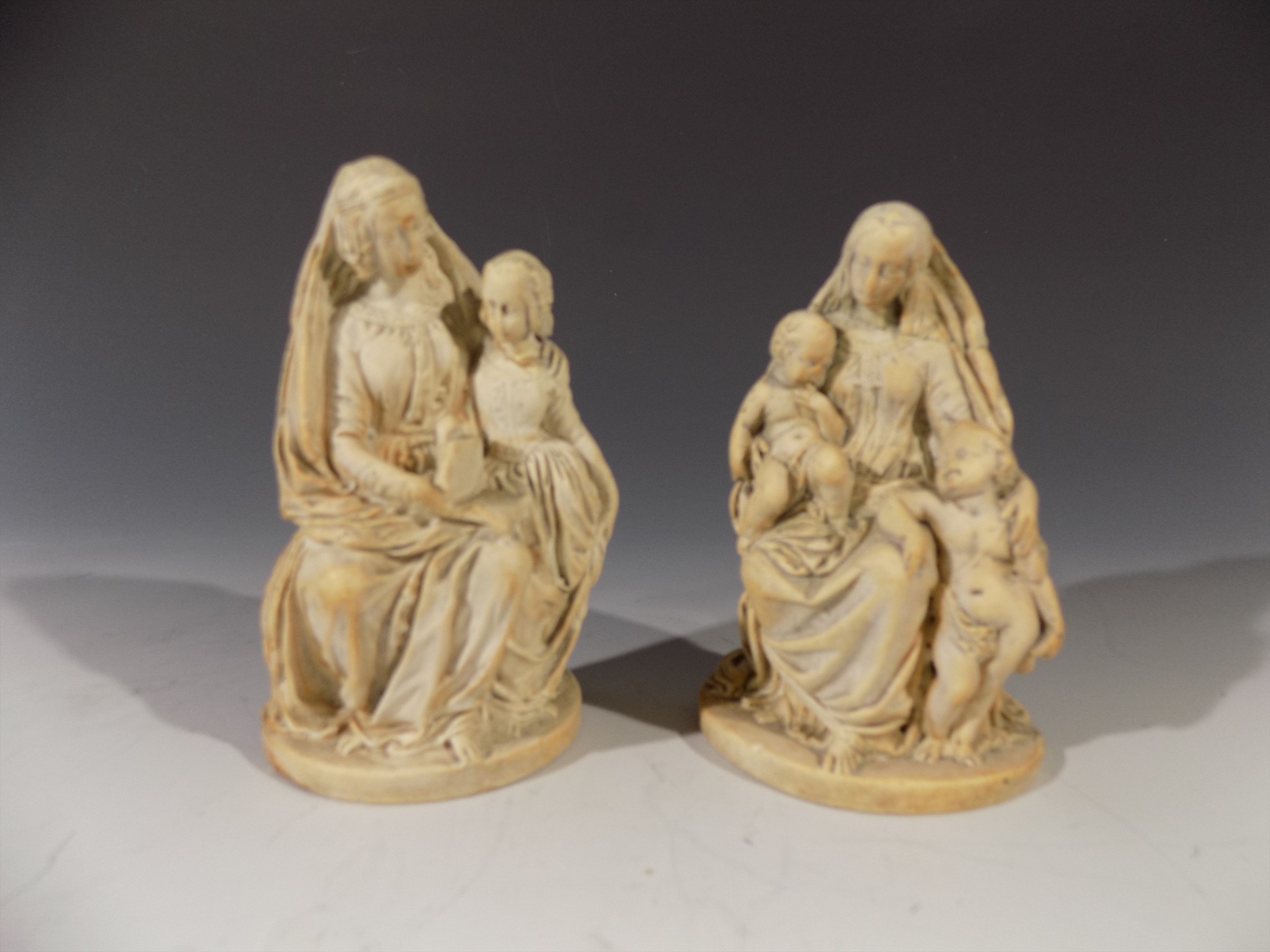 Lot 55 - A Nottingham alabaster style figure group