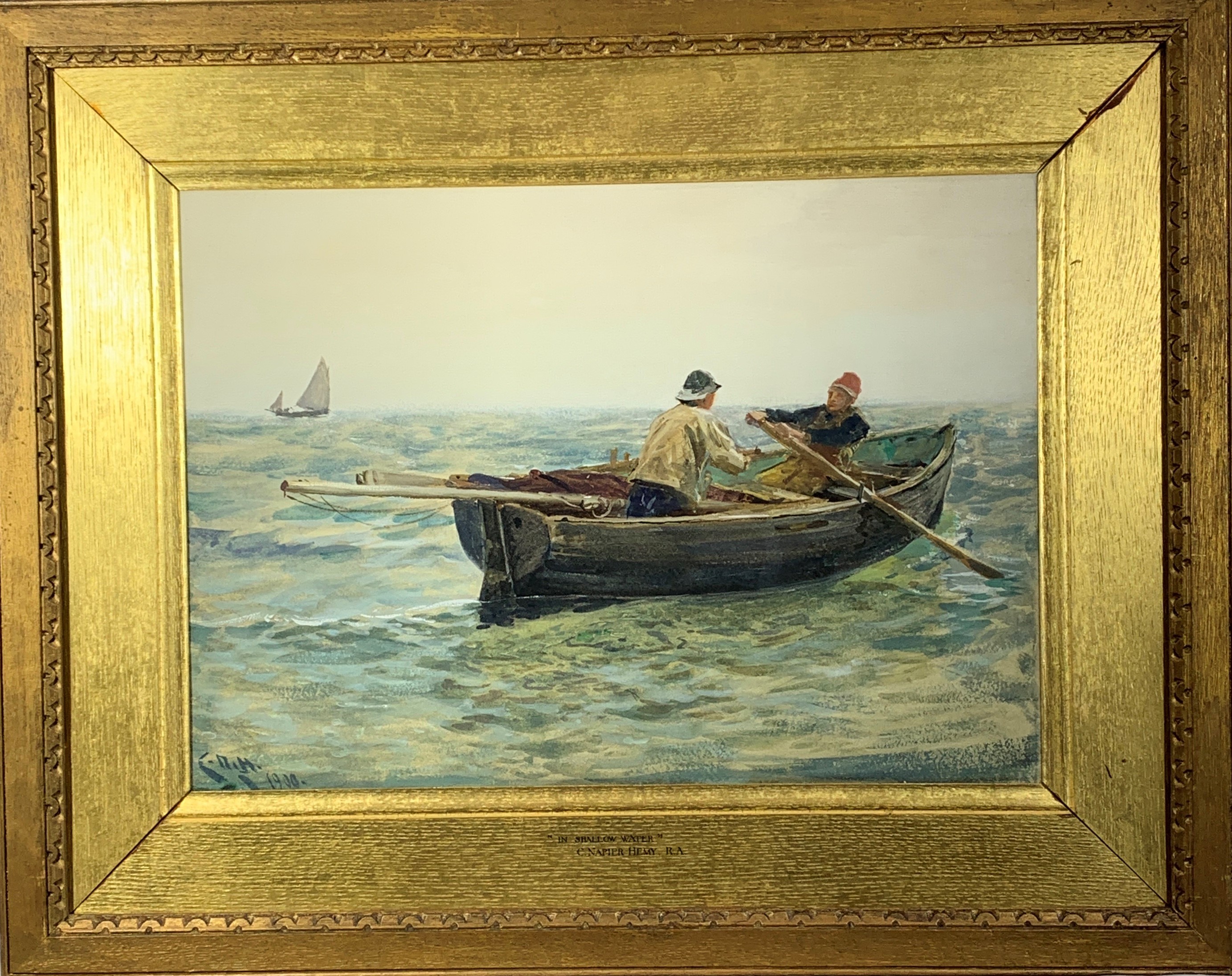 Lot 136 - Charles Napier HEMY (1841-1917) In Shallow