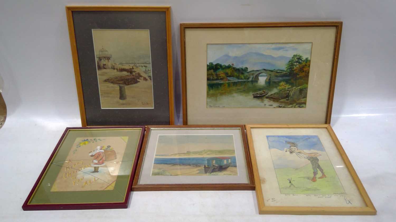 Lot 205 - Five original works by Frank Vibert, mostly