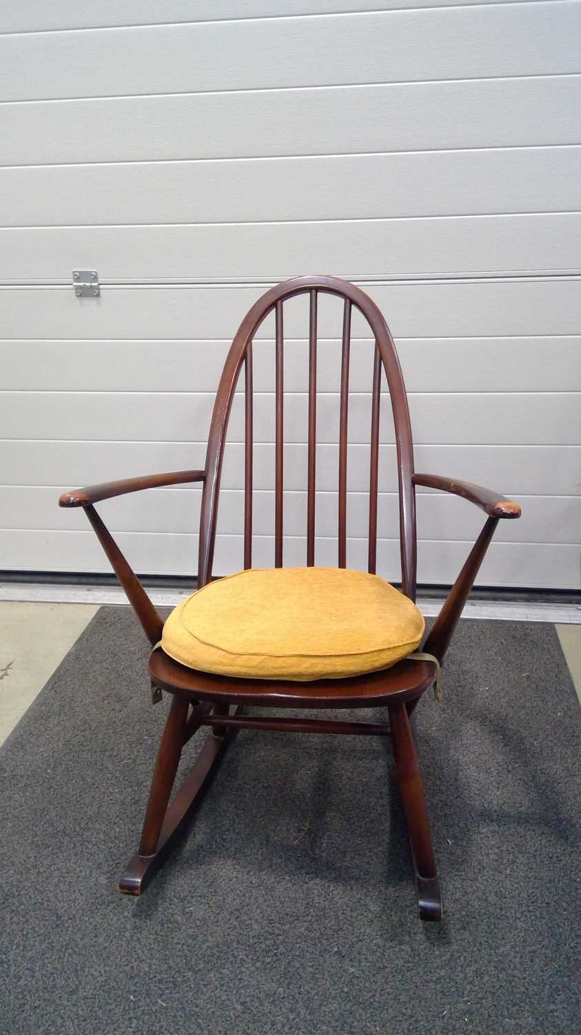 Lot 5 - A believed, Ercol, Windsor Back Rocking Chair.