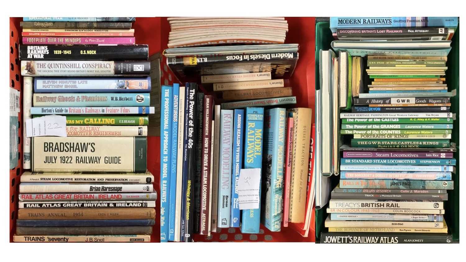 Lot 608 - Railway books - various subjects - 103 in