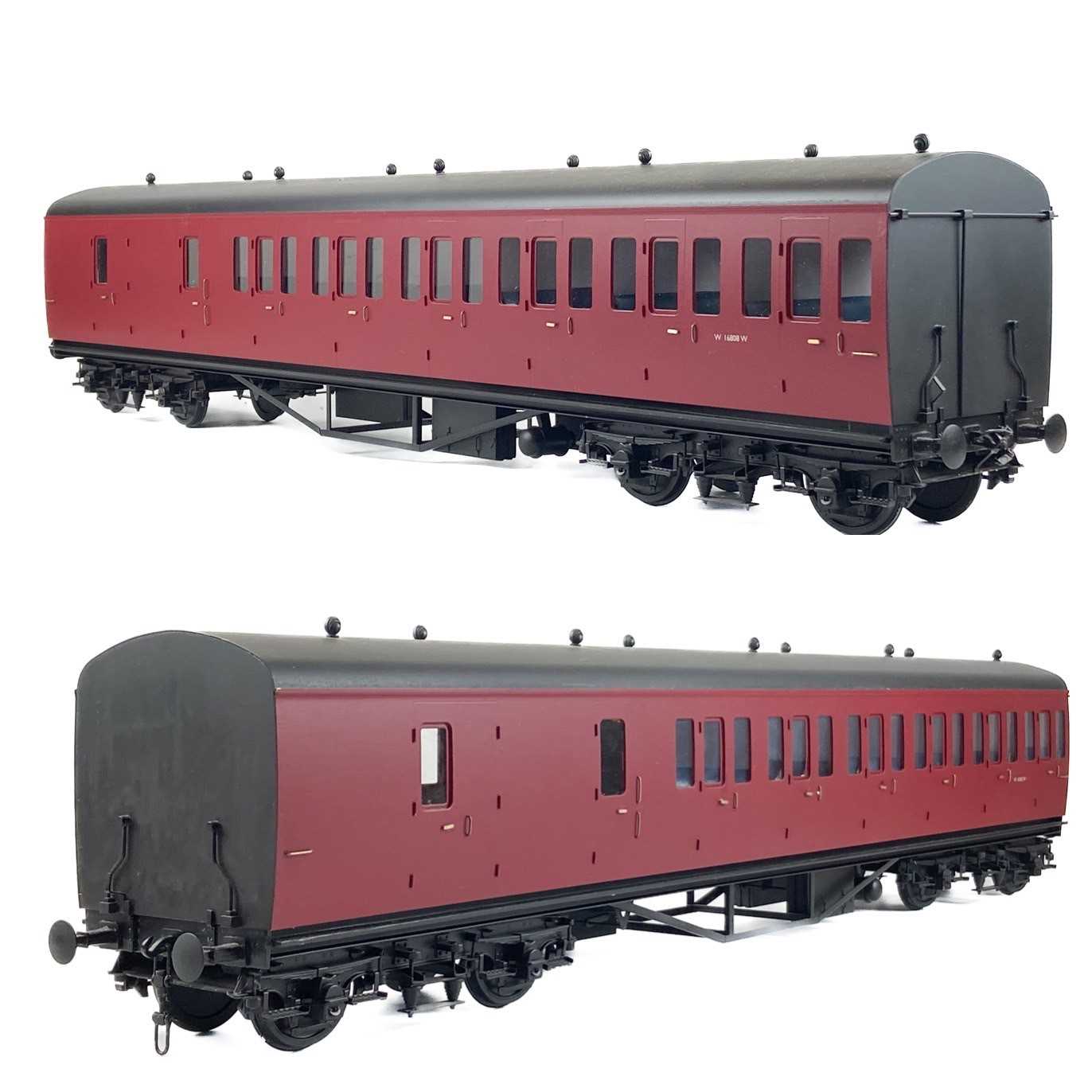 Lot 629 - Gauge 3 (21/2") GWR "B set" of two coaches