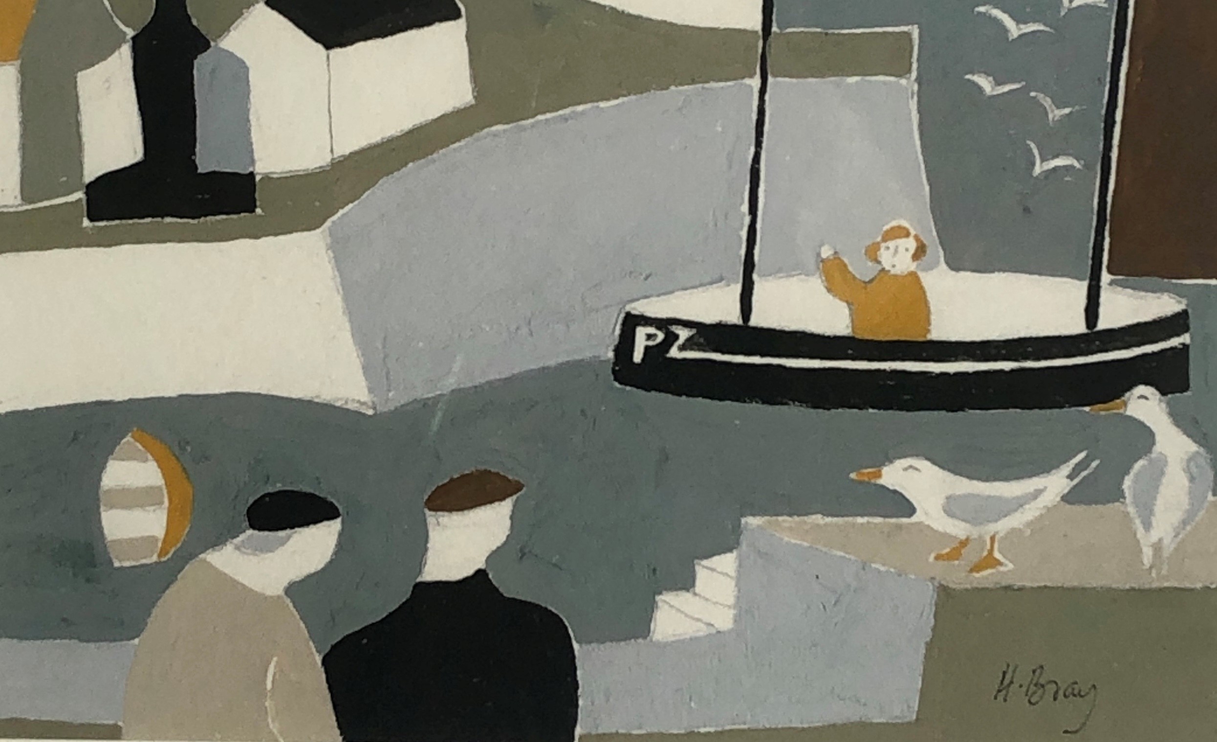 Lot 463 - Heather BRAY (British, 20th Century) Home