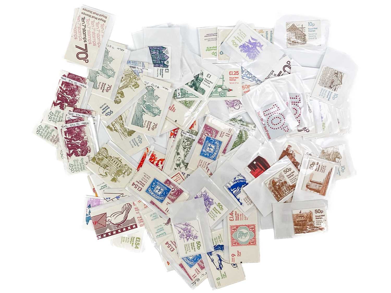 Lot 329 - GB folding decimal Machin booklets (x91)