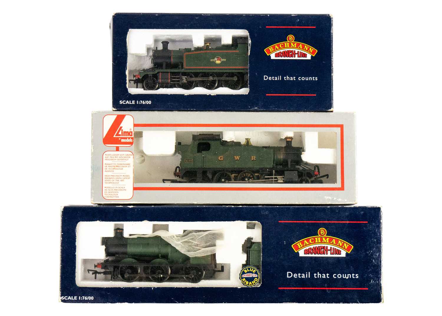 Lot 647 - Bachmann / Lima Collett 0-6-0 and two 45XX