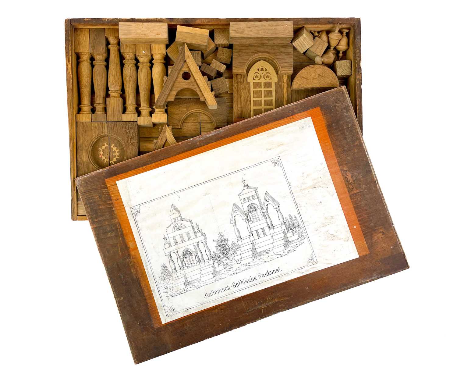 Lot 780 - A German 19th century Italian Gothic wooden