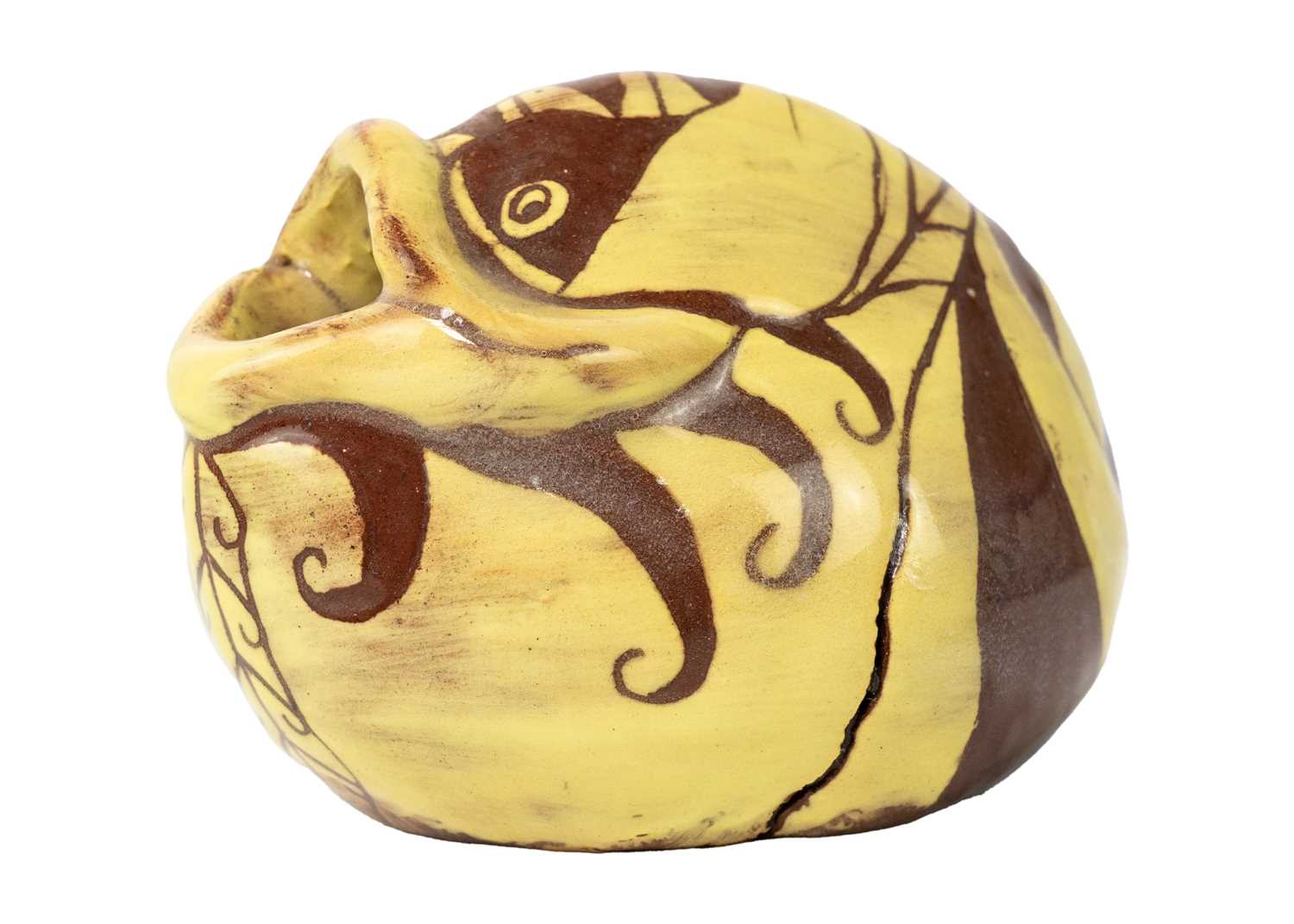 Lot 430 - An amusing 20th century slipware Art pottery