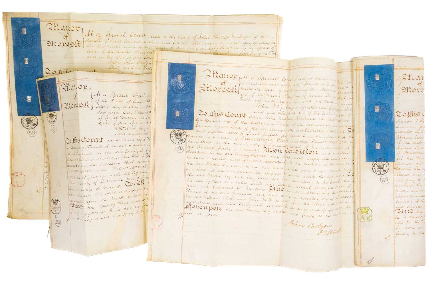 Lot 154 - (Cornwall) Manor of Moresk.