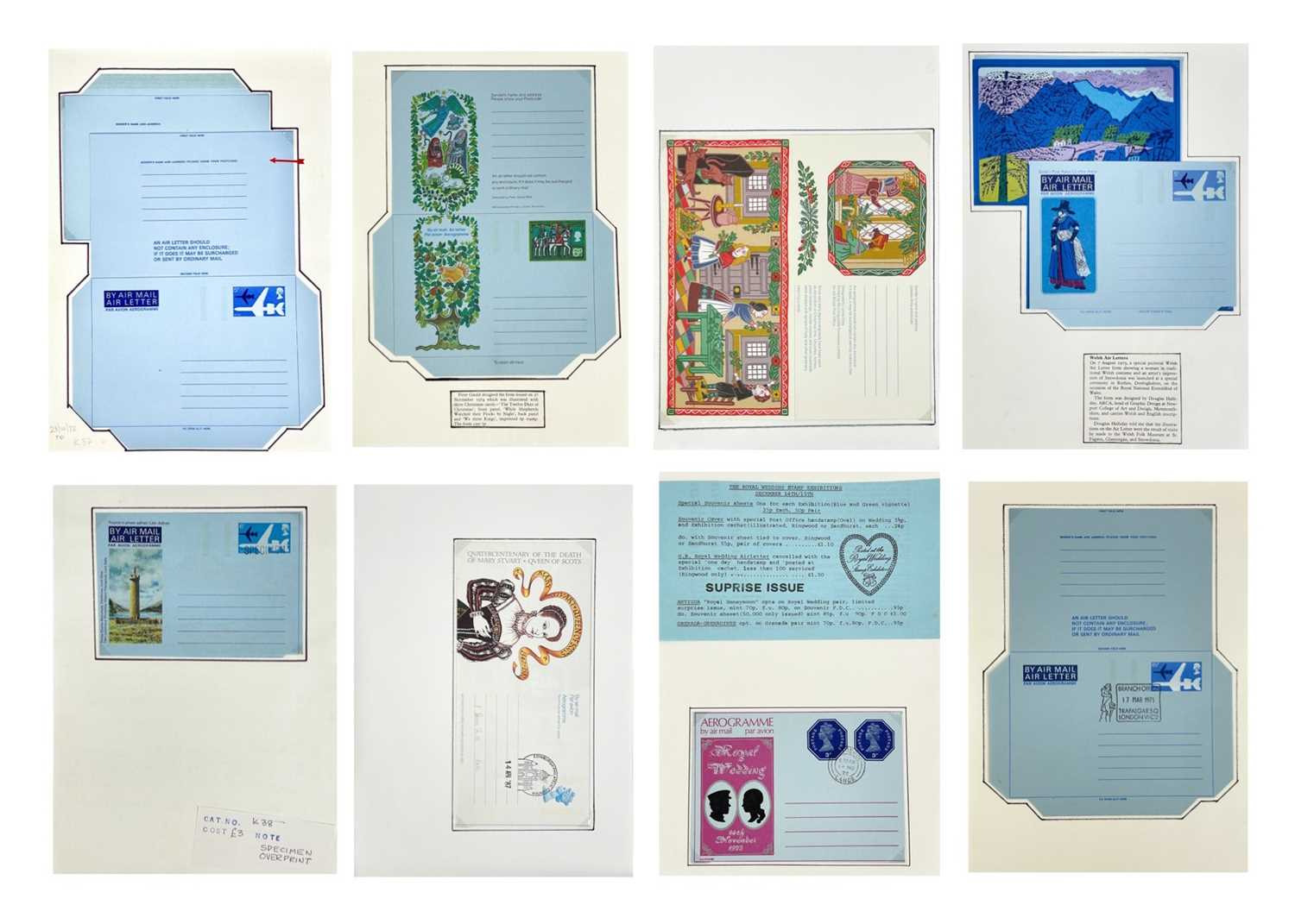 Lot 383 - GB Aerogrammes 1968 - 1987