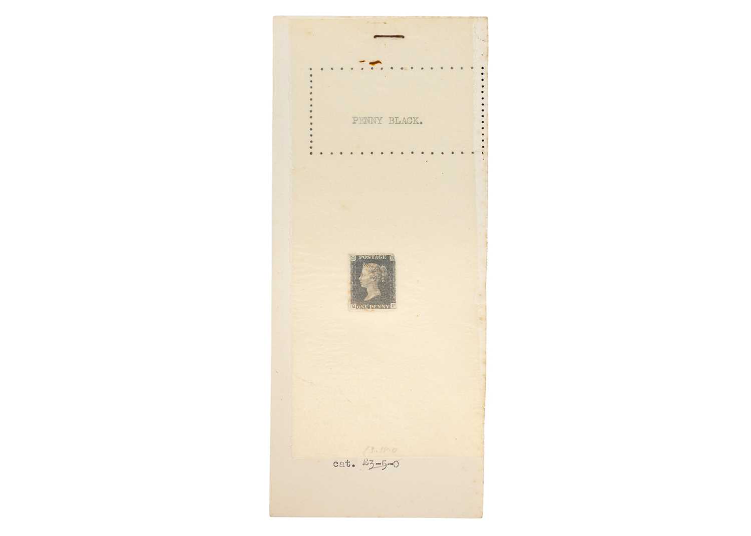 Lot 407 - 1840 1d black - almost four margin