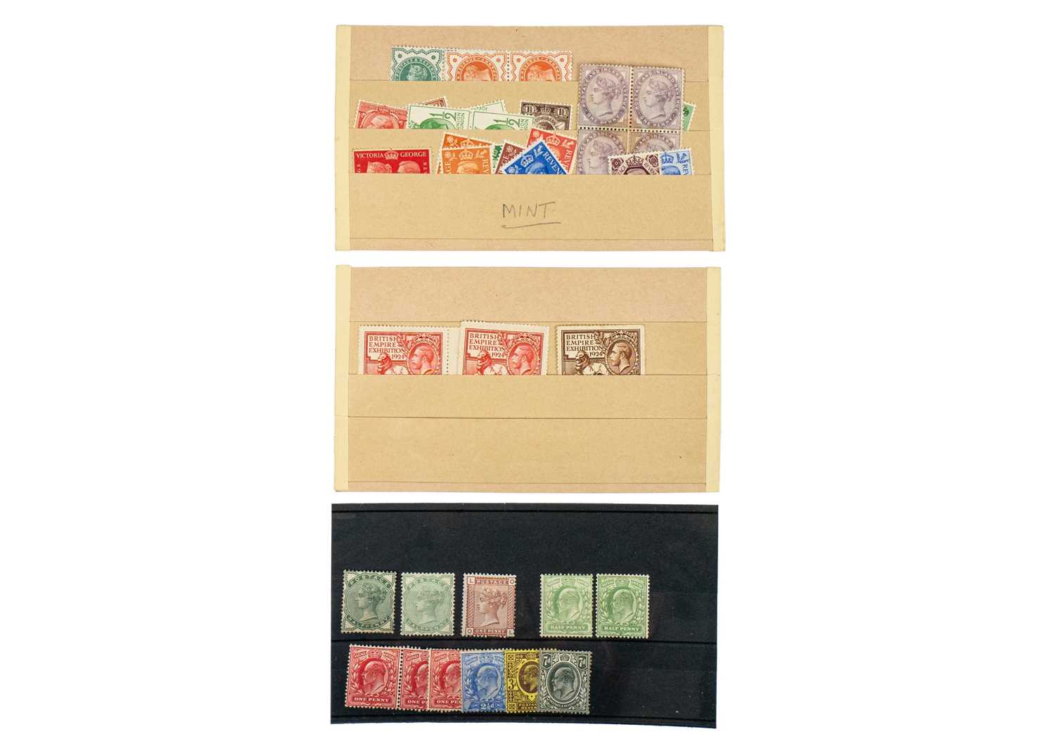 Lot 411 - GB Queen Victoria - George V mint stamps