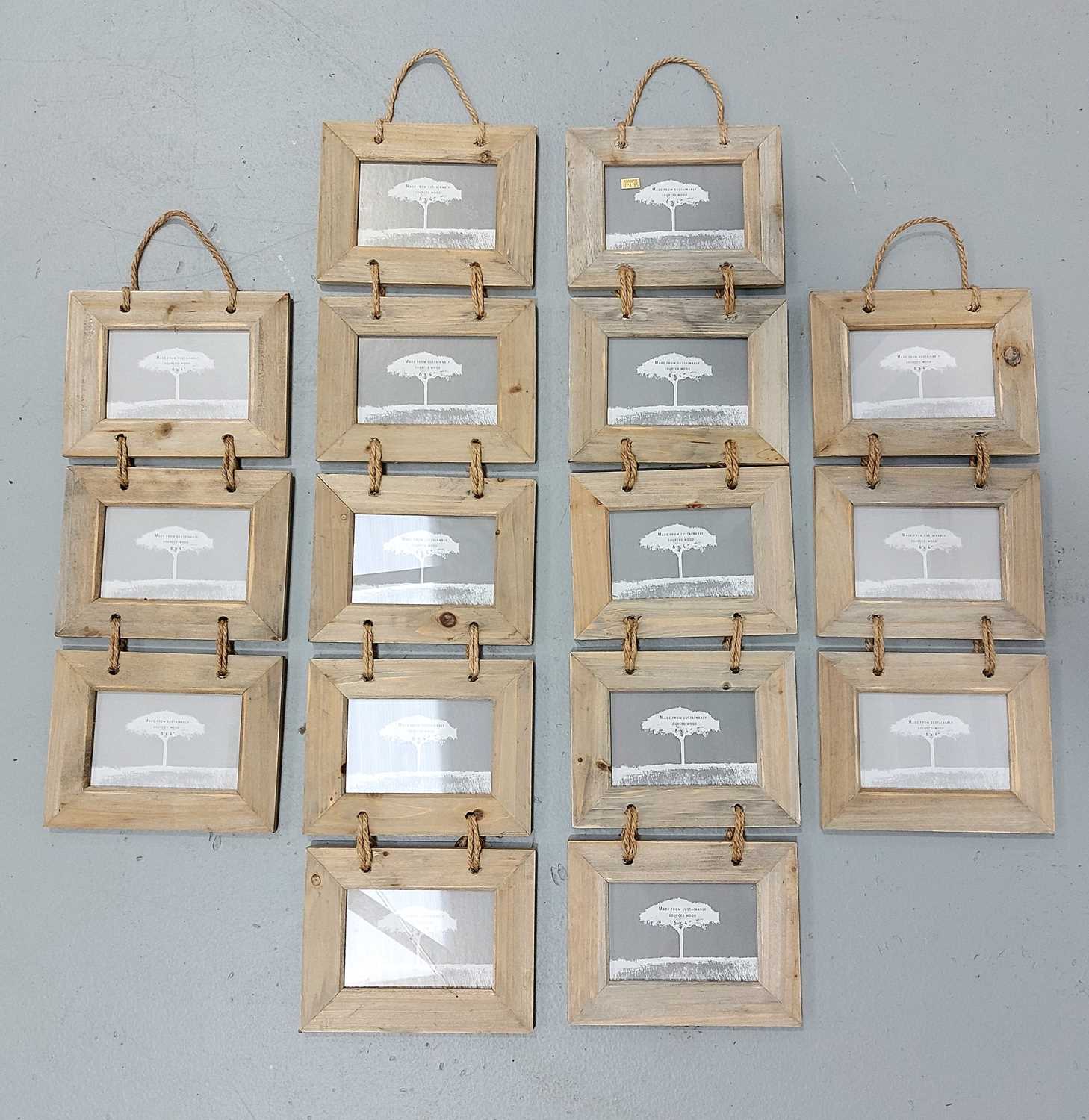 Lot 87 - Four landscape 6x4 multi-picture frames, two