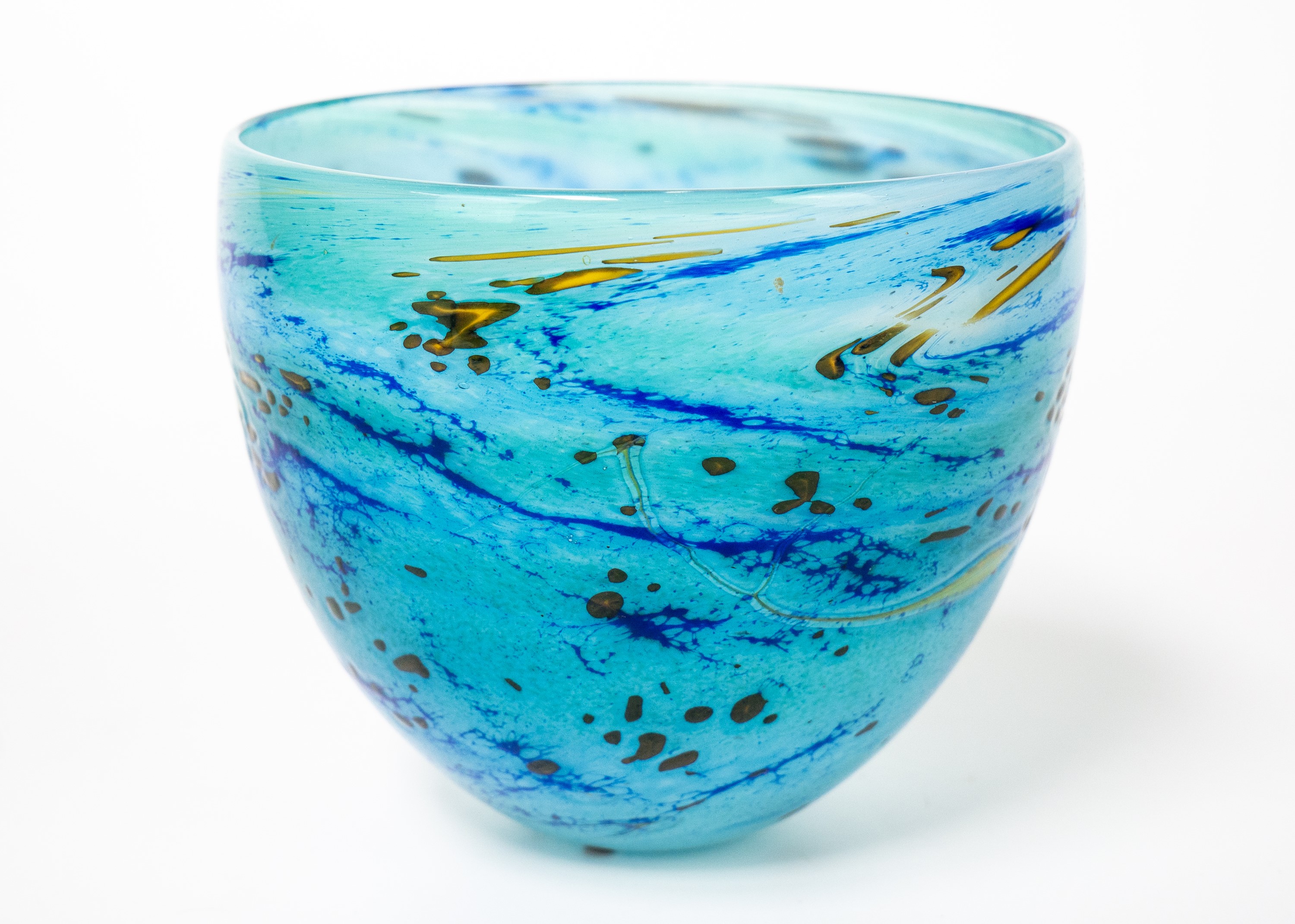 Lot 28 - Peter Layton (1940) Studio glass bowl.