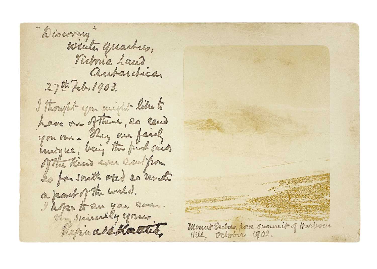 Lot 269 - The Antarctic Letters, written from the
