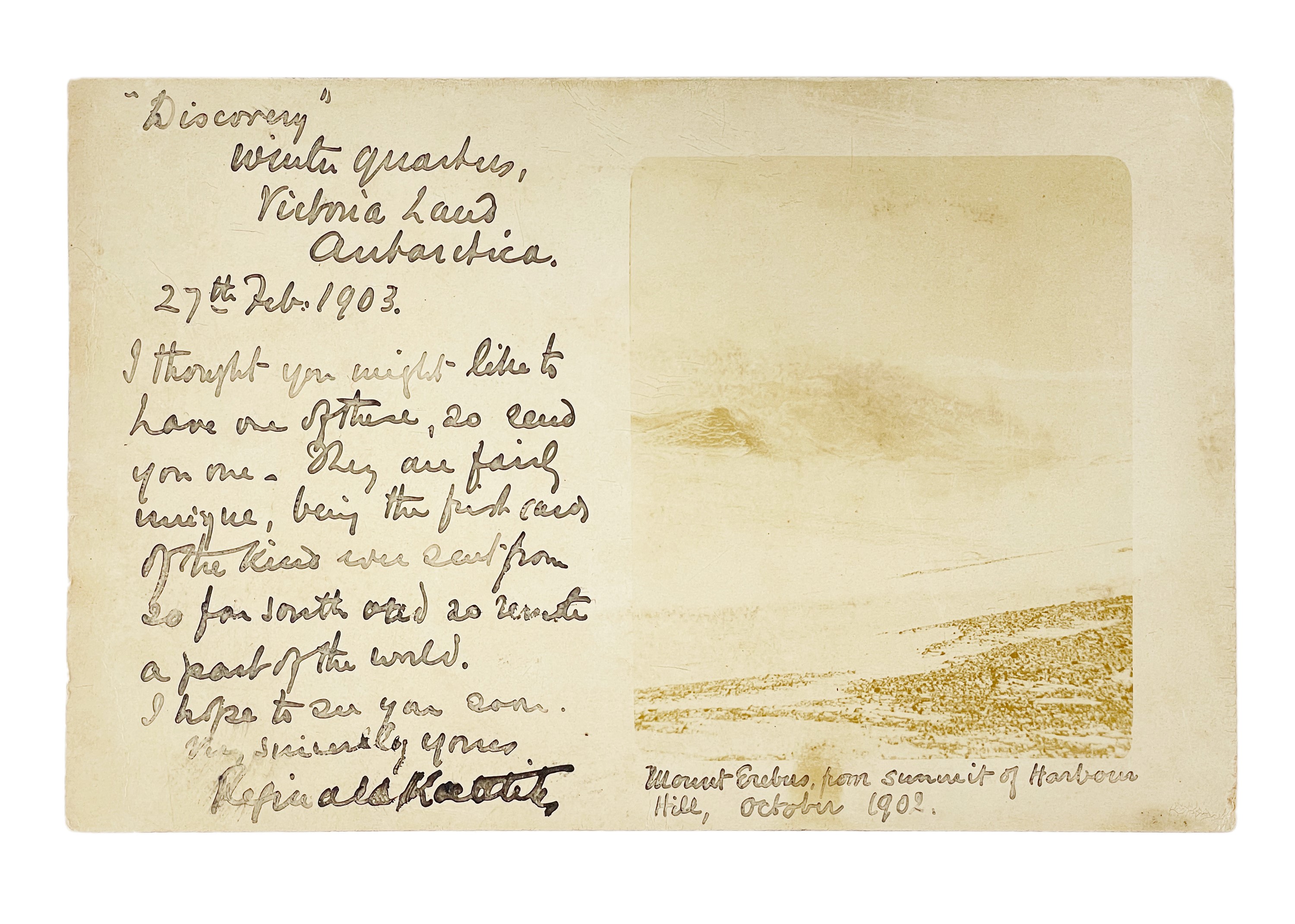 Lot 269 - The Antarctic Letters, written from the
