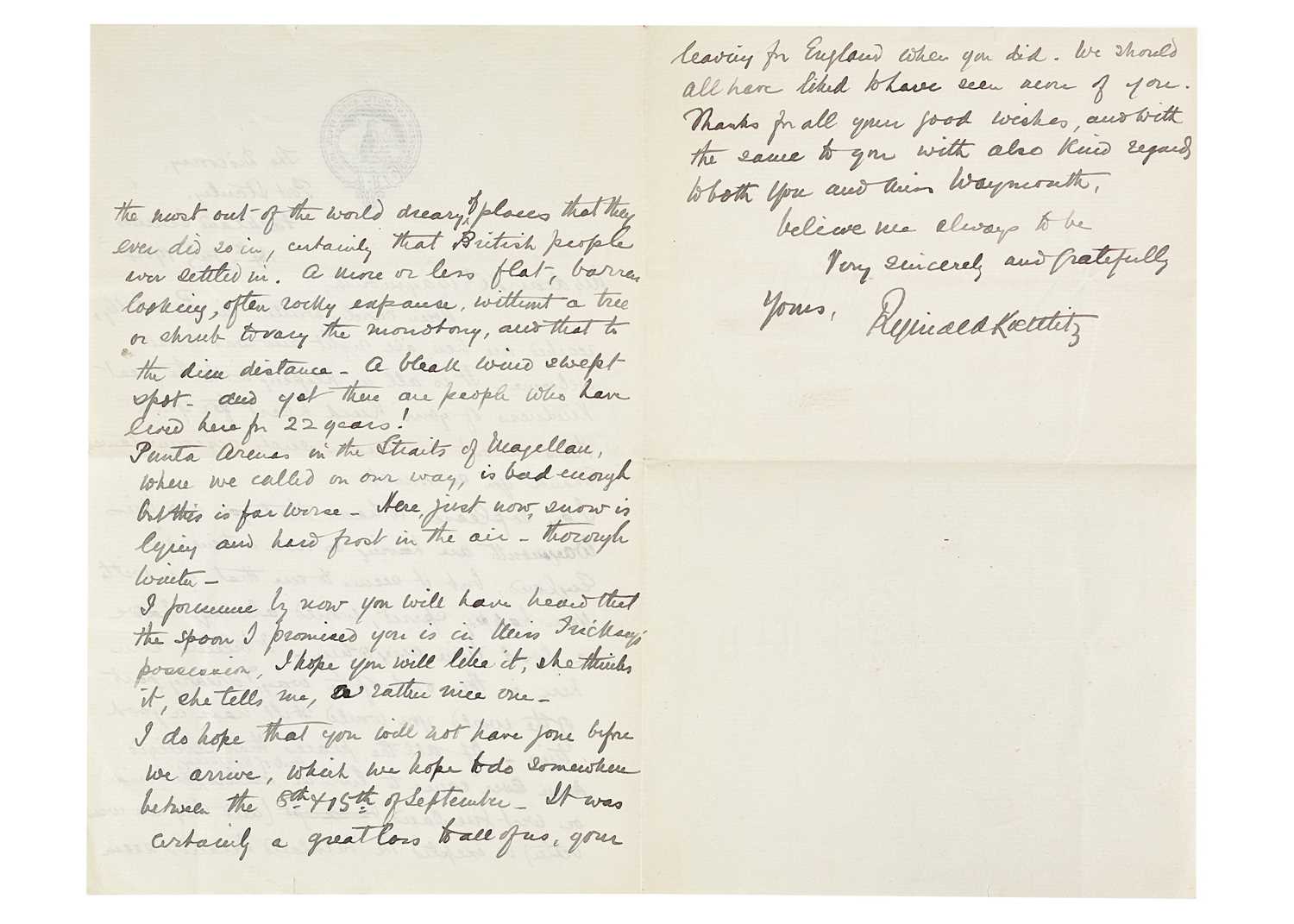 Lot 273 - The Antarctic Letters, written from the