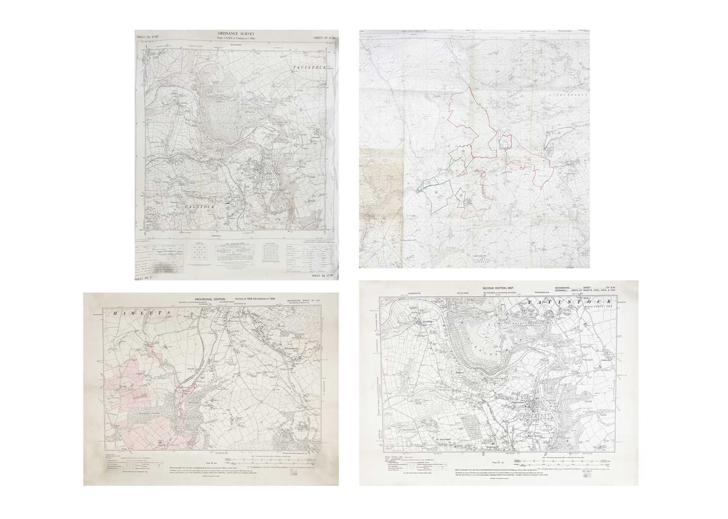 Lot 173 - A collection of OS maps and admiralty charts.