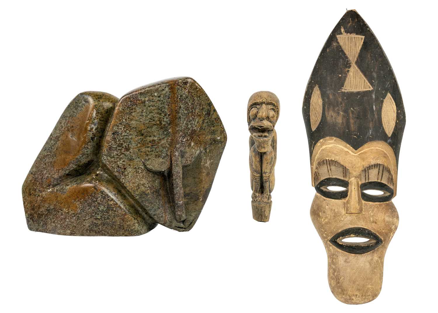 Lot 241 - A carved Zimbabwean Shona stone figural