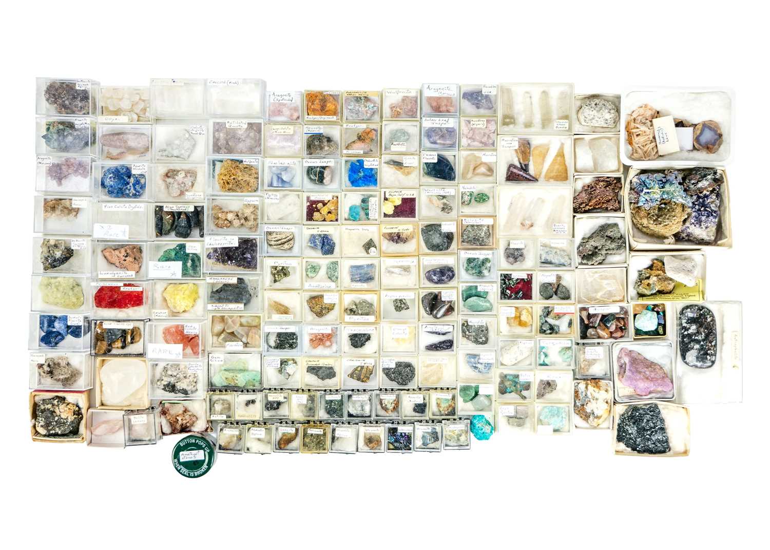Lot 256 - Over one hundred boxed and labelled mineral