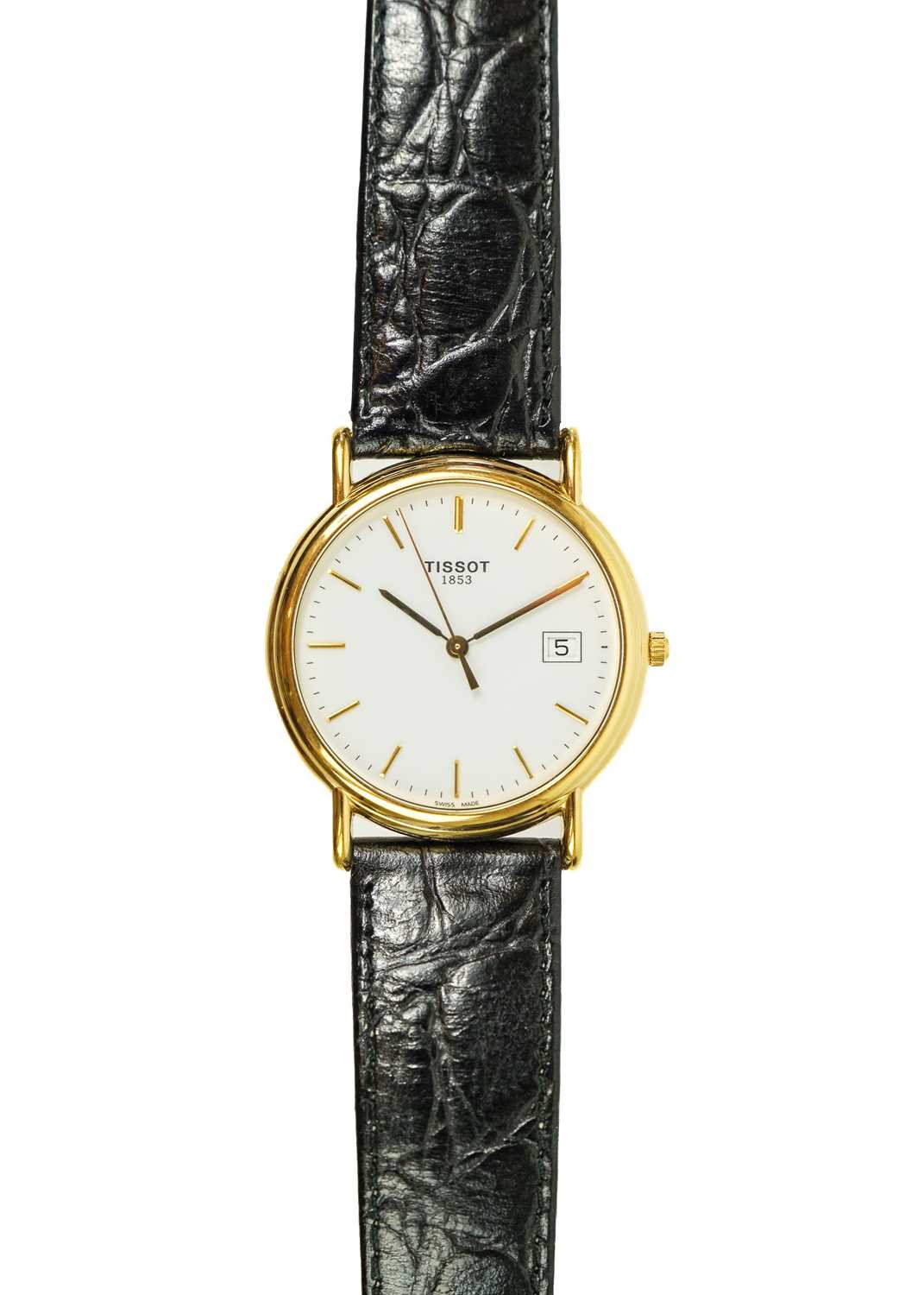 Lot 155 - TISSOT - A 'Gold Collection' 18ct gold-cased