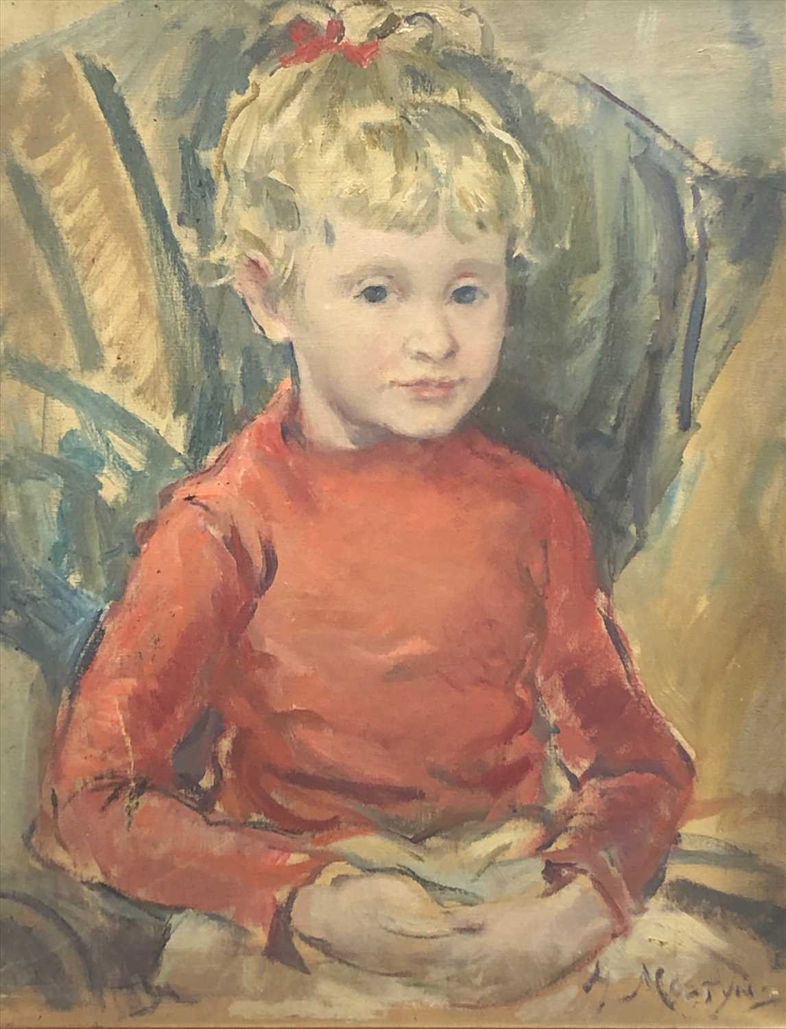 Lot 420 - Marjorie MOSTYN (1893-1979) Portait of a