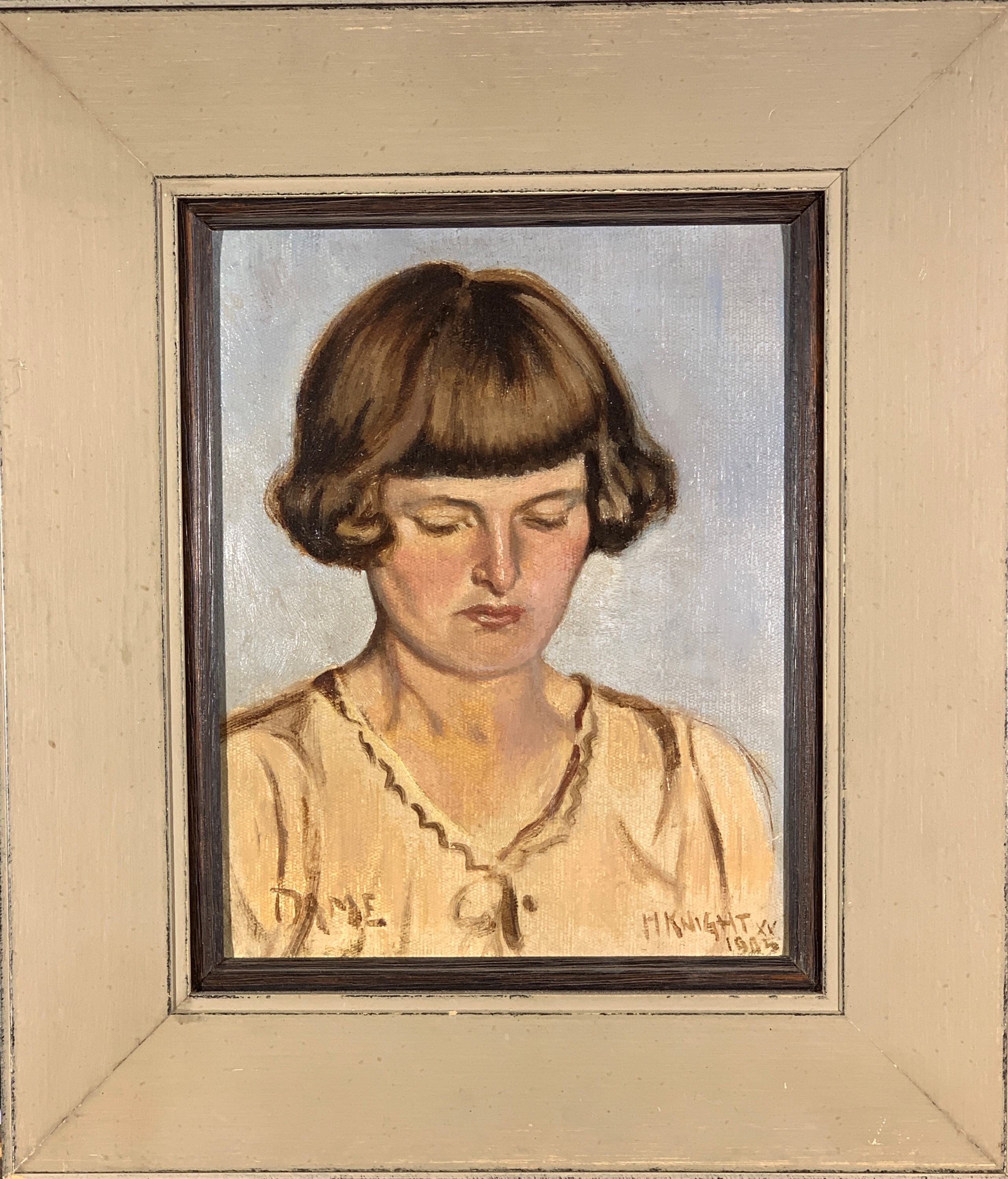 Lot 480 - Harold KNIGHT (1874-1961) 'Dame' Oil on