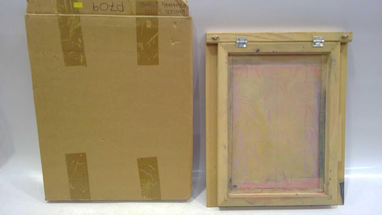 Lot 120 - A Hinged, Silk Screen Print Frame. The Frame