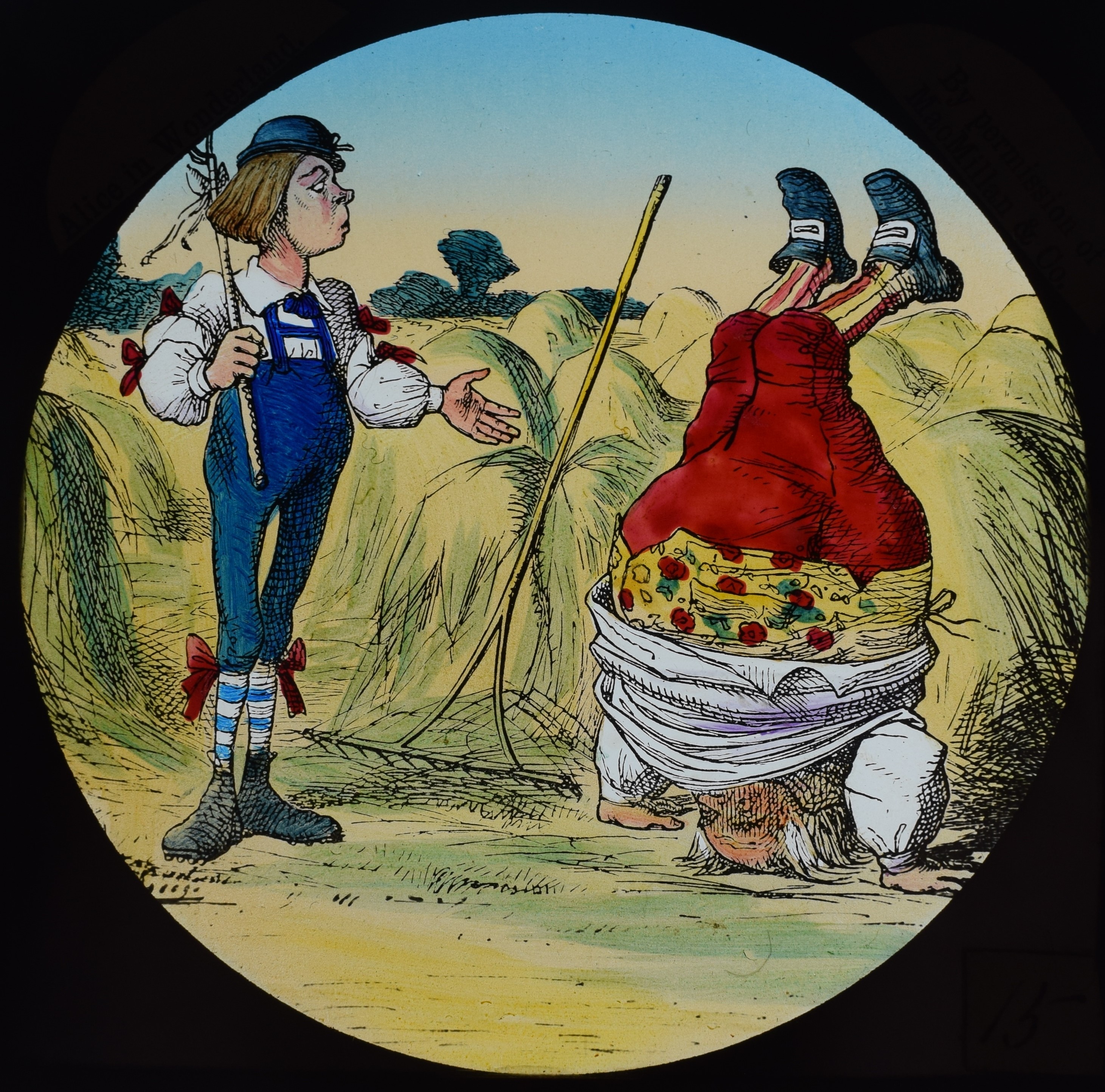 Lot 6 - Magic lantern slides, Alice in Wonderland