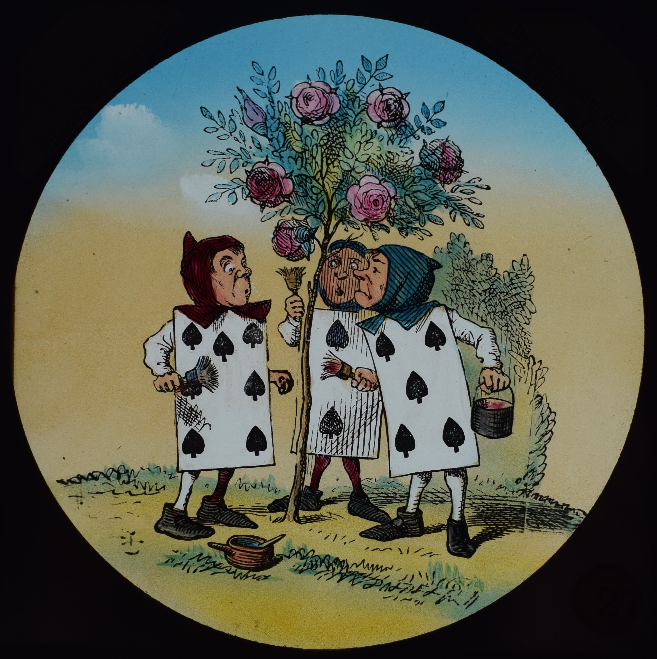 Lot 6 - Magic lantern slides, Alice in Wonderland