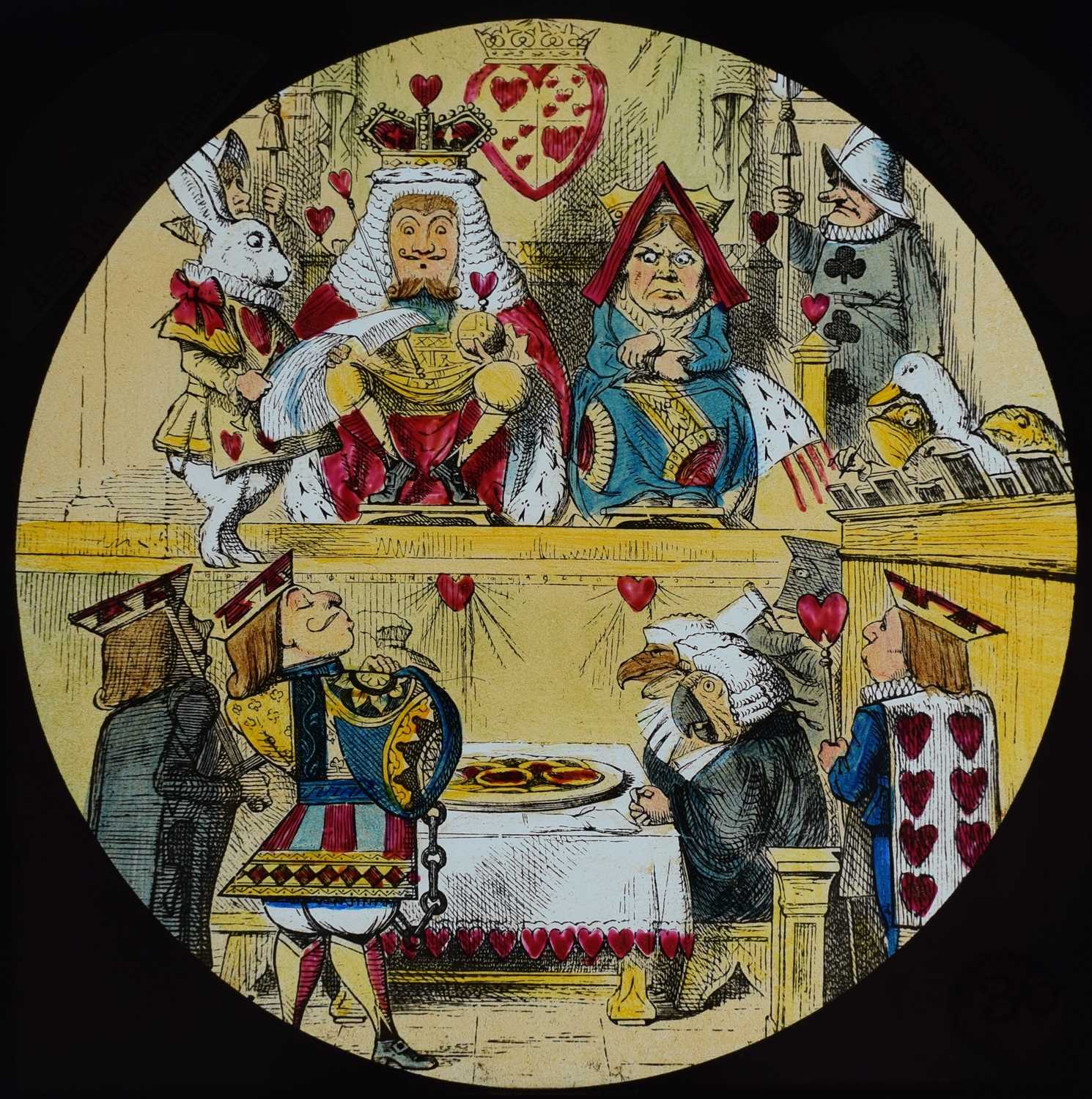 Lot 6 - Magic lantern slides, Alice in Wonderland
