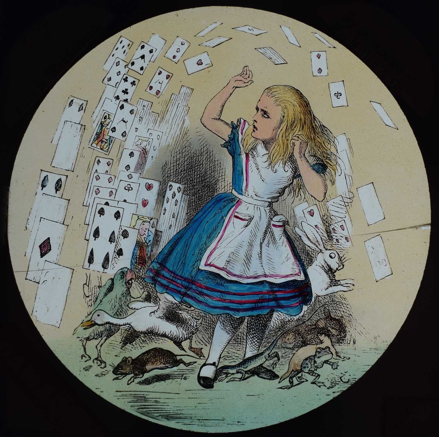 Lot 6 - Magic lantern slides, Alice in Wonderland