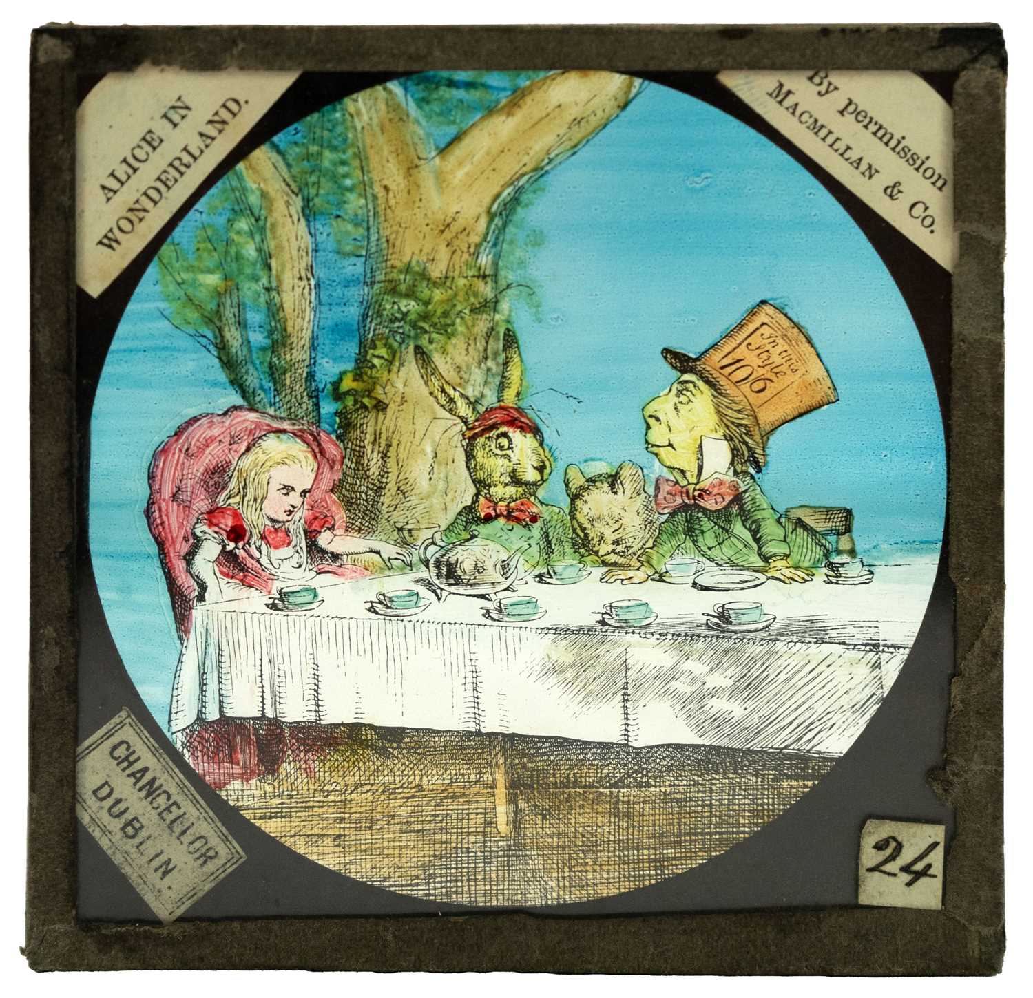 Lot 6 - Magic lantern slides, Alice in Wonderland