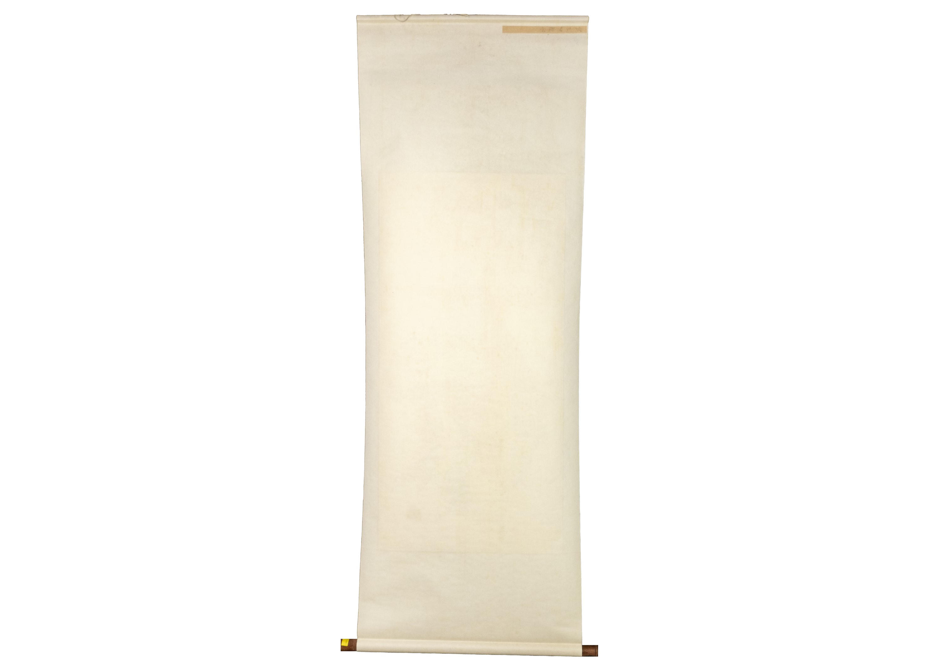 Lot 570 - A Chinese painted scroll depicting a warrior