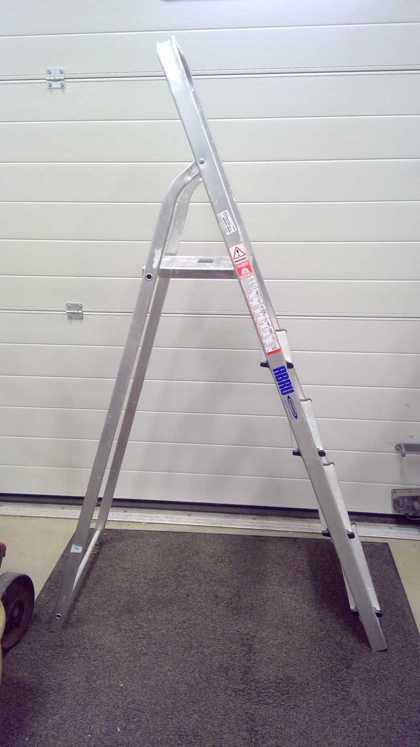 Lot 35 - ABRU, Aluminium Step Ladders. The Top Step is