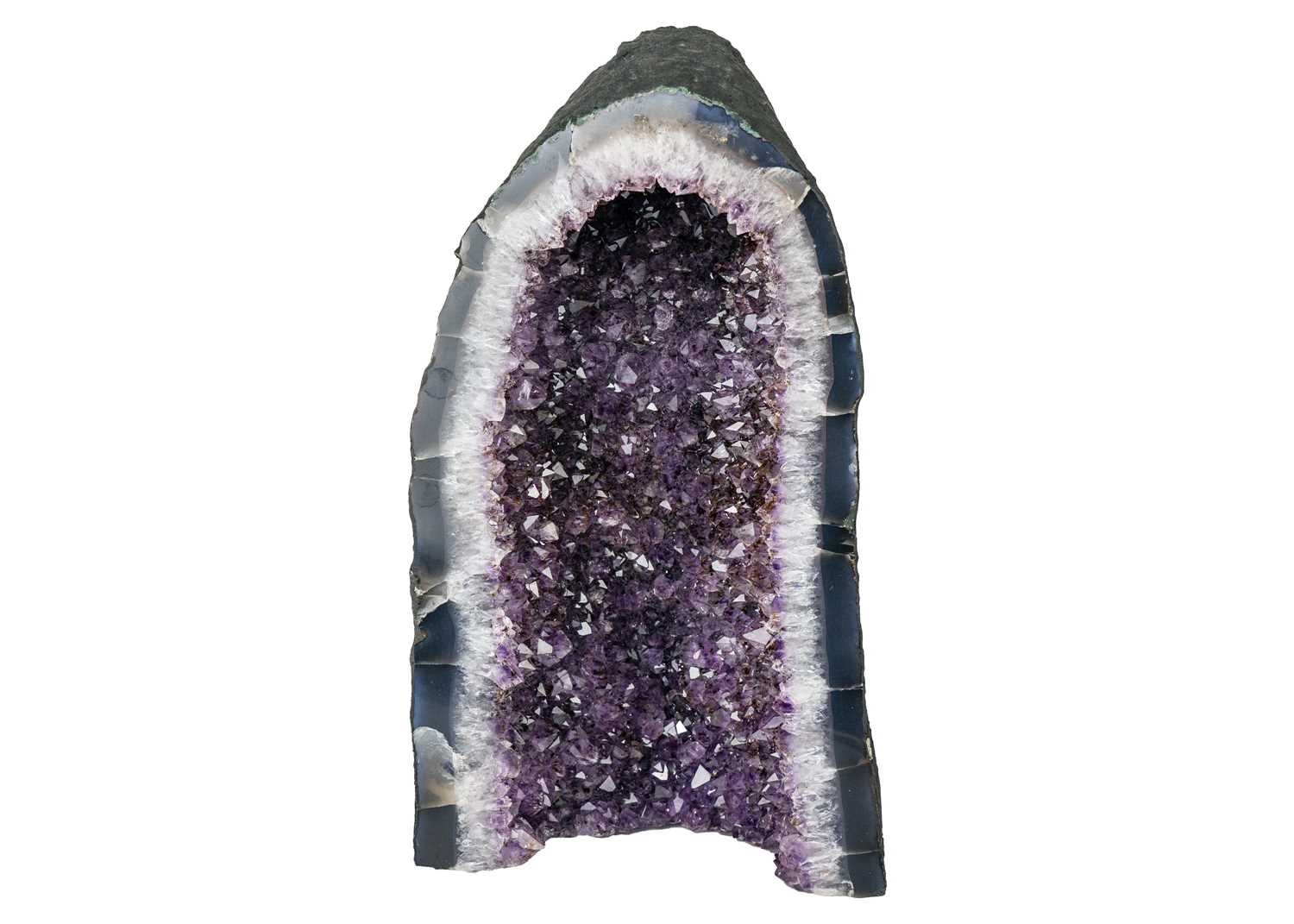 Lot 137 - A large free standing 'cathedral' amethyst