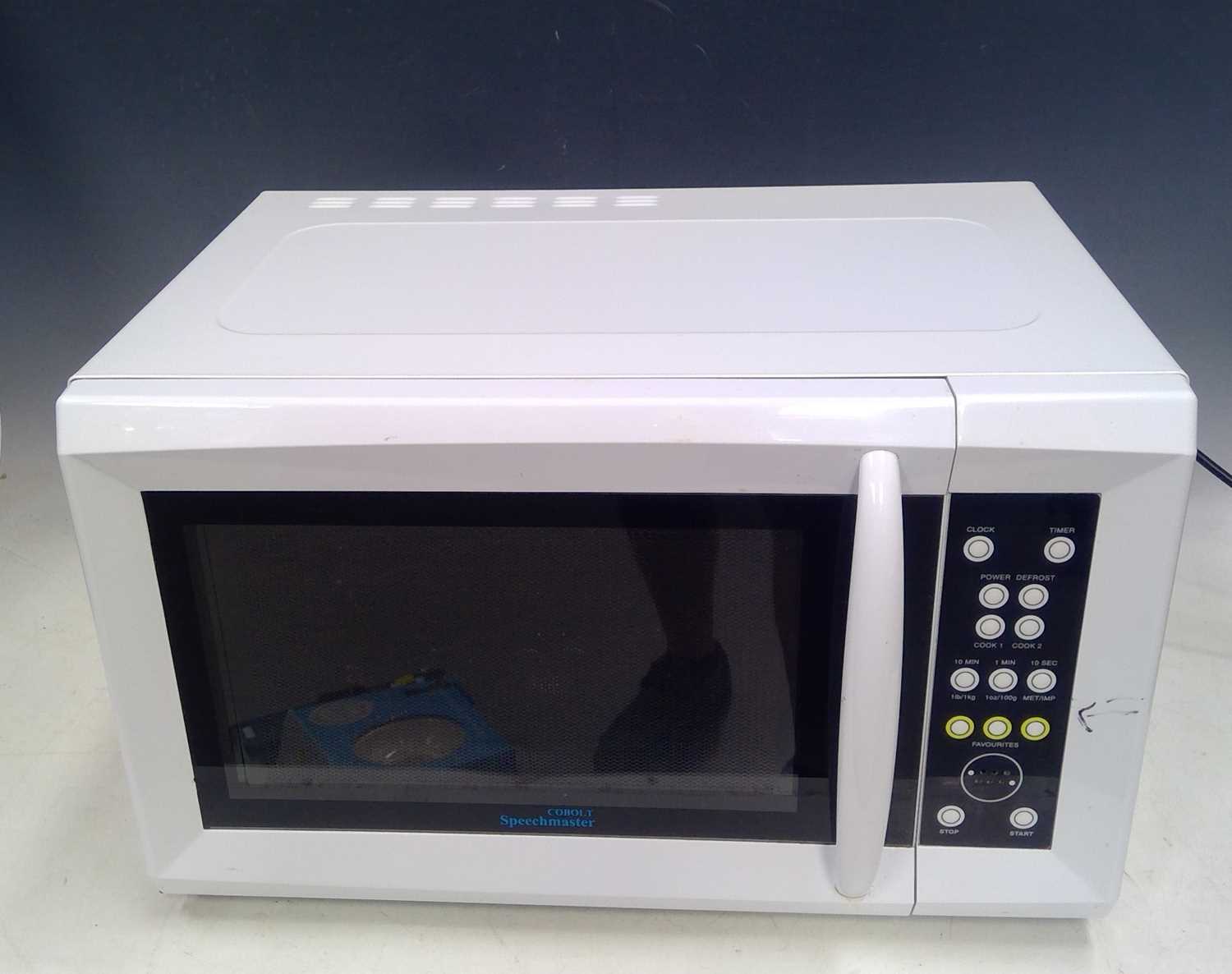 Lot 8 - A Cobolt, Talking Microwave. Model 111016, the