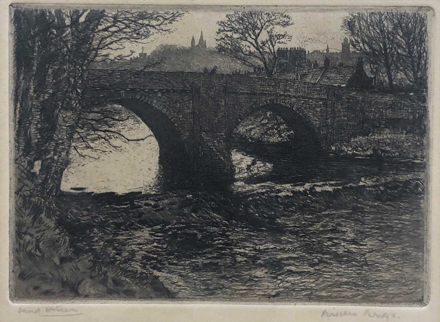 Lot 366 - David WATERSON (1870-1954) Bridge Engraving