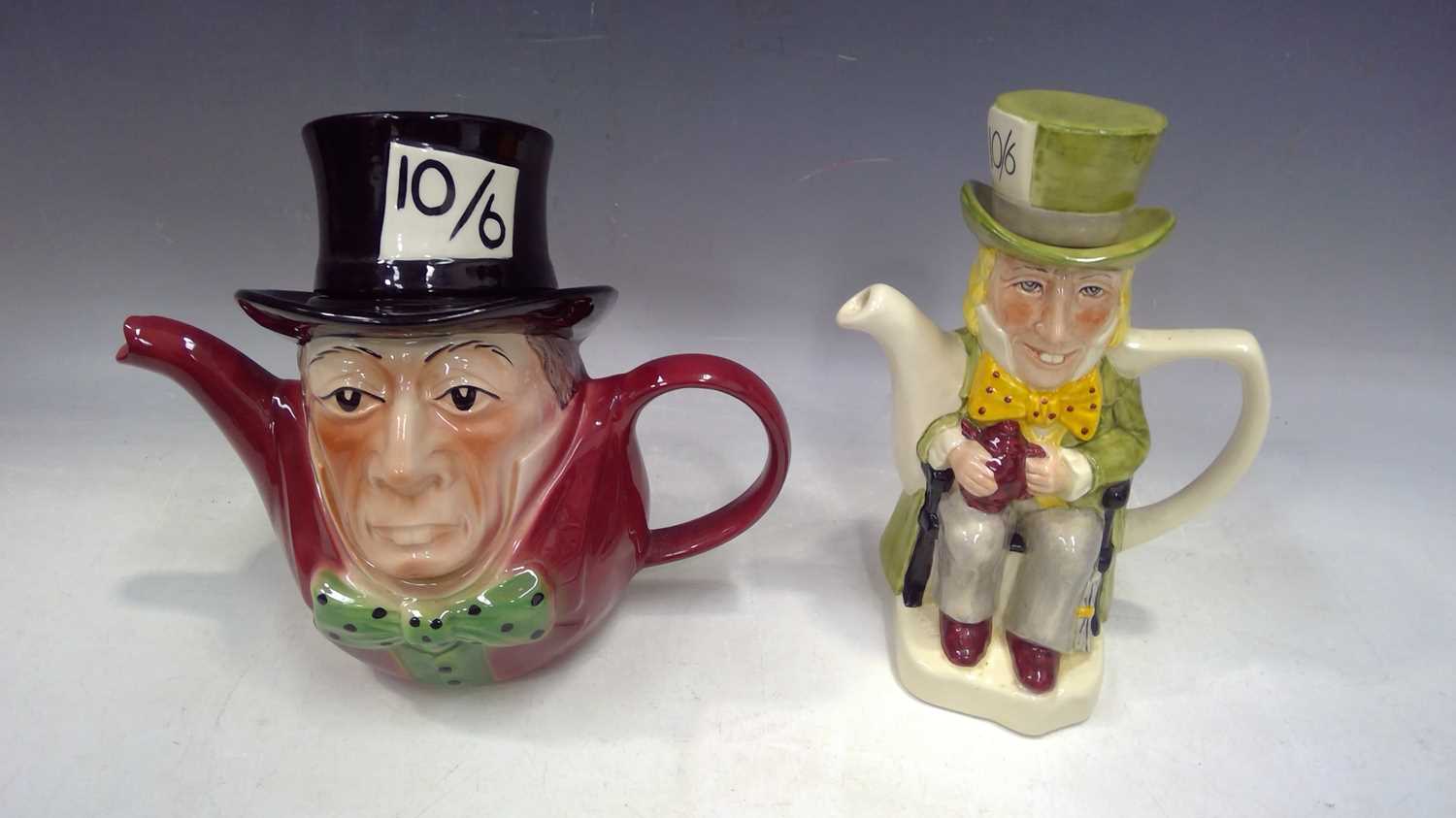 Lot 85 - Two Mad Hatter, Teapots. The Larger is by