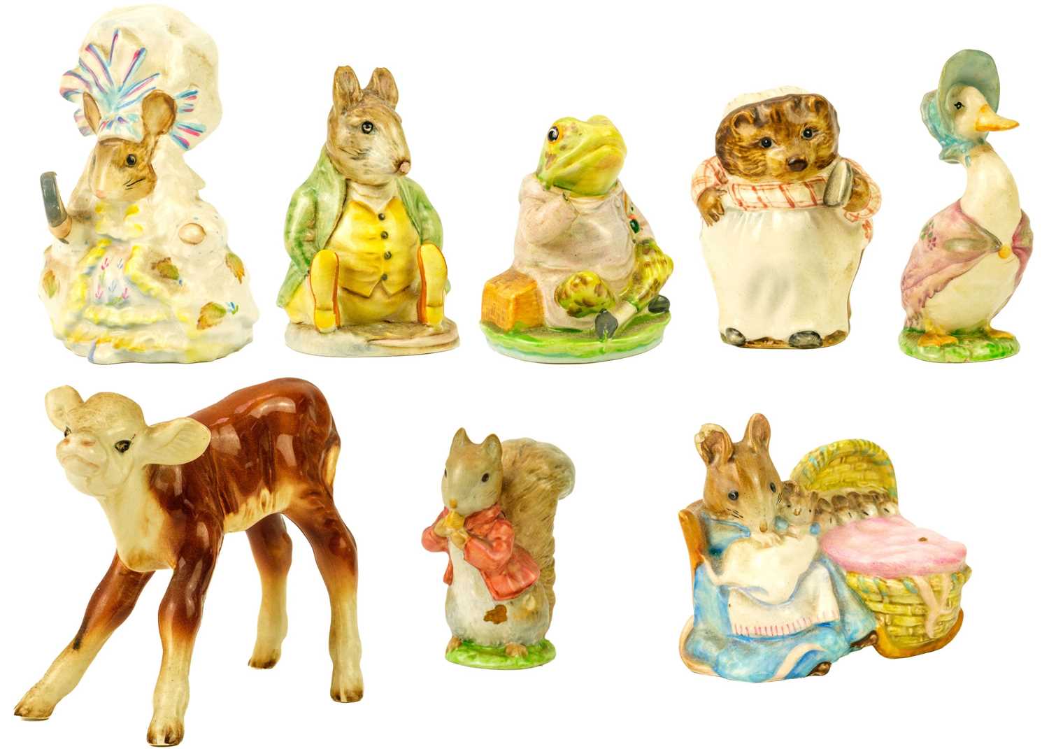 Lot 440 - Seven Beswick Beatrix Potter figures with