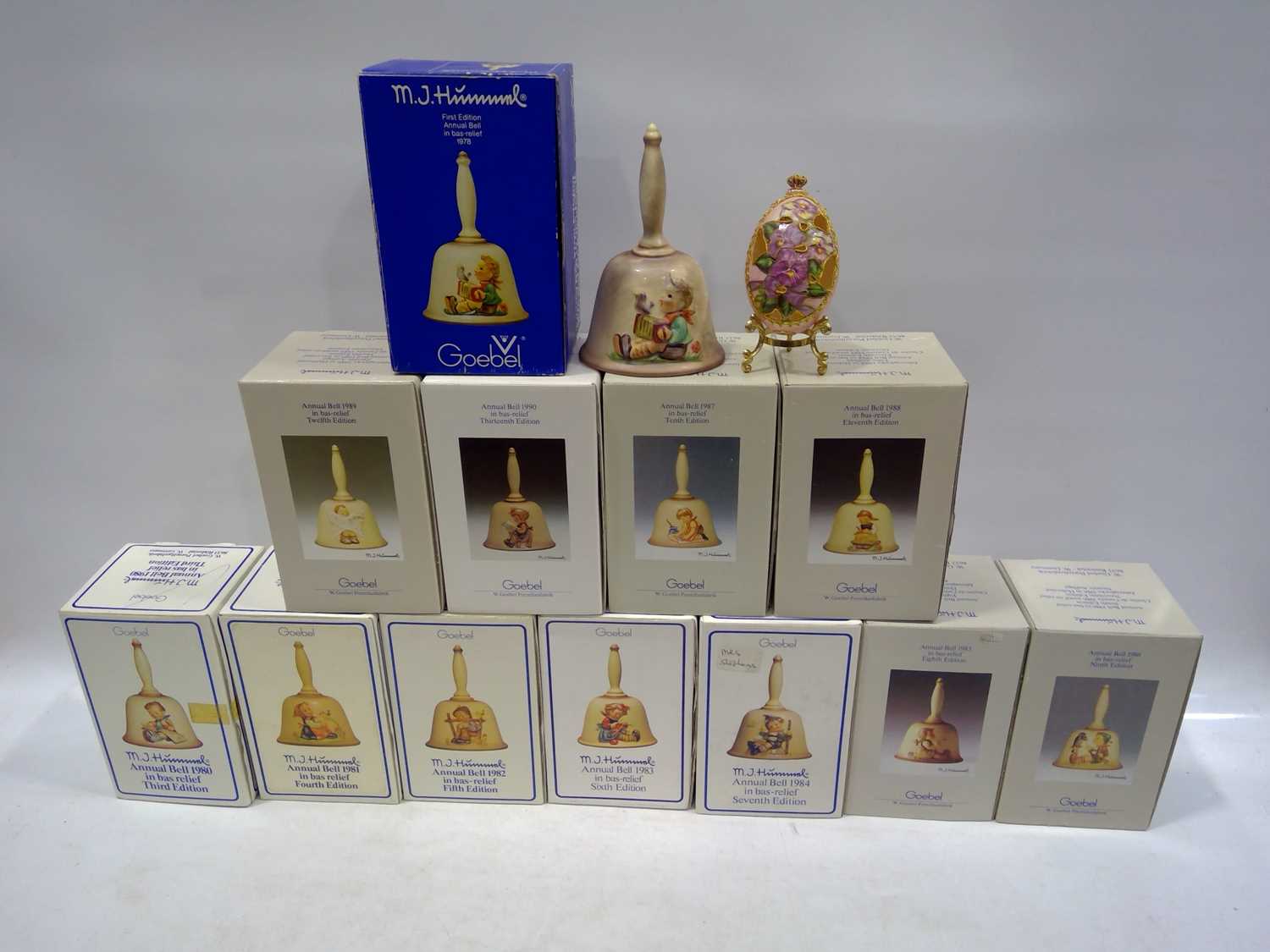 Lot 163 - Twelve Goebel Annual Bells including a First