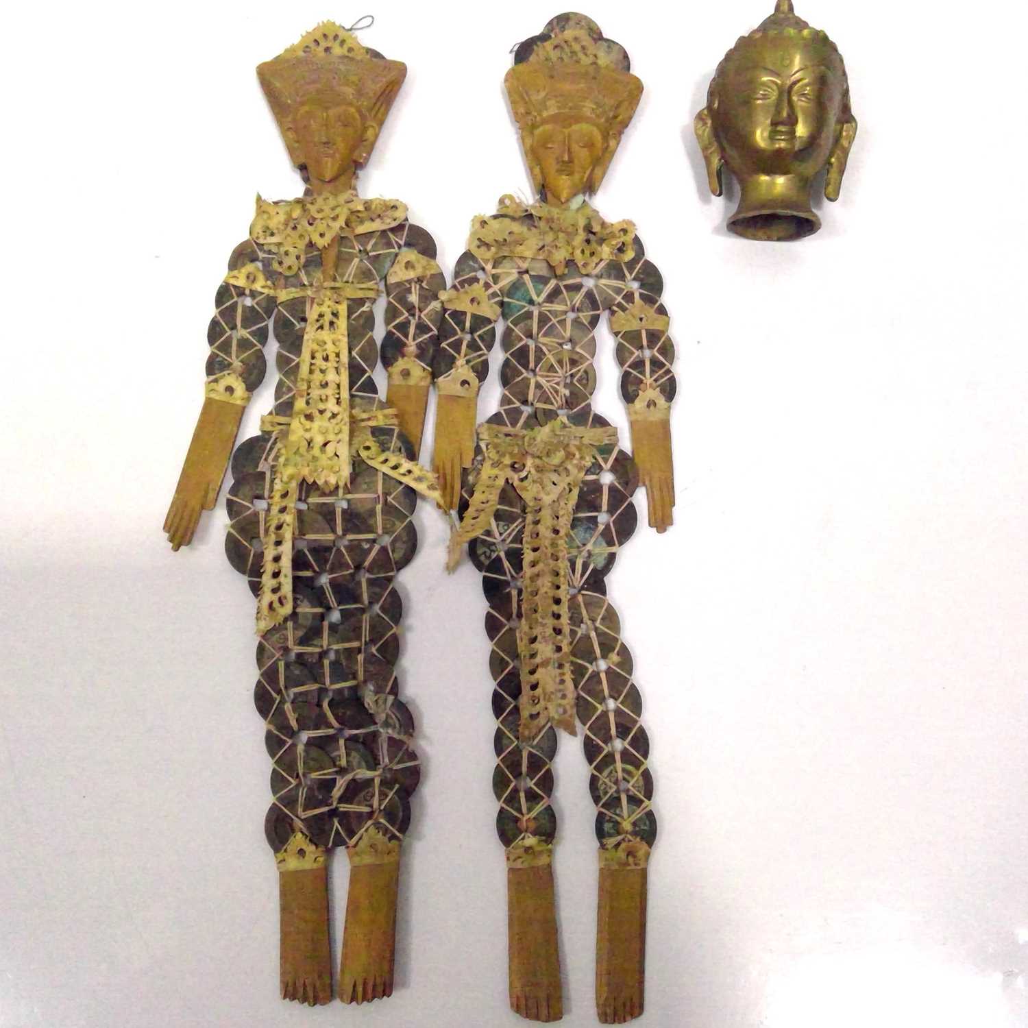 Lot 194 - Two vintage Indonesian/Balinese, Kepeng Dewi